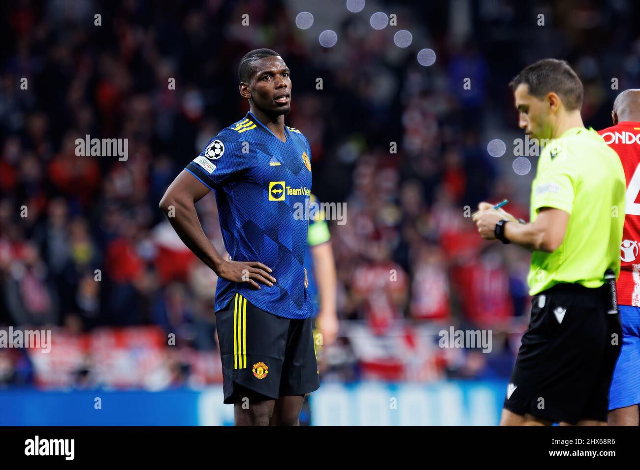 MADRID - FEB 23: Paul Pogba in action at the Champions League match ...