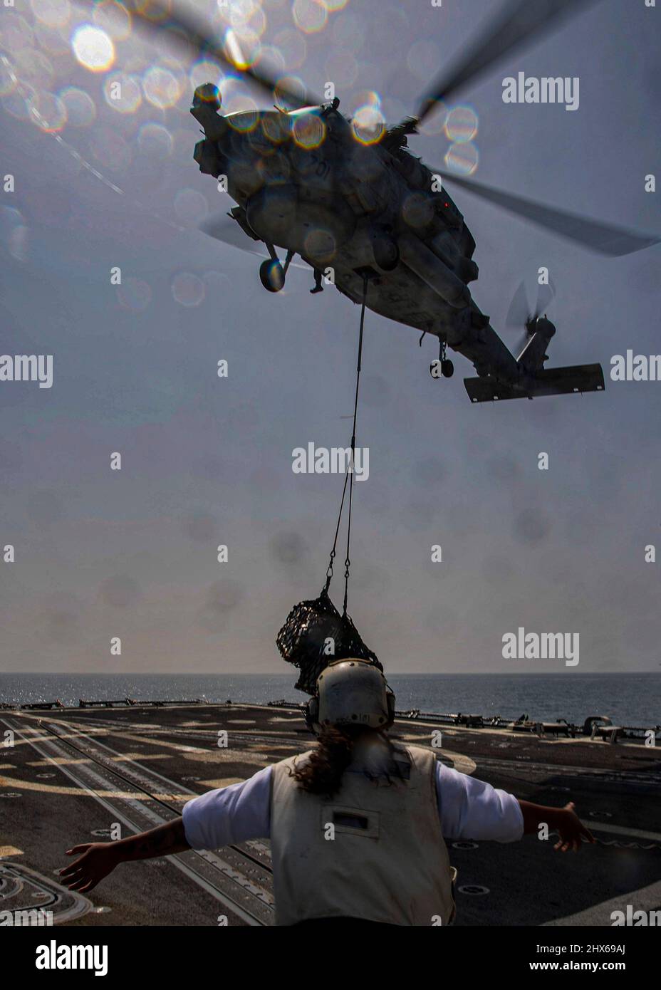 GULF OF OMAN (March 6, 2022) Boatswain’s Mate 3rd Class Lissa Herrera ...