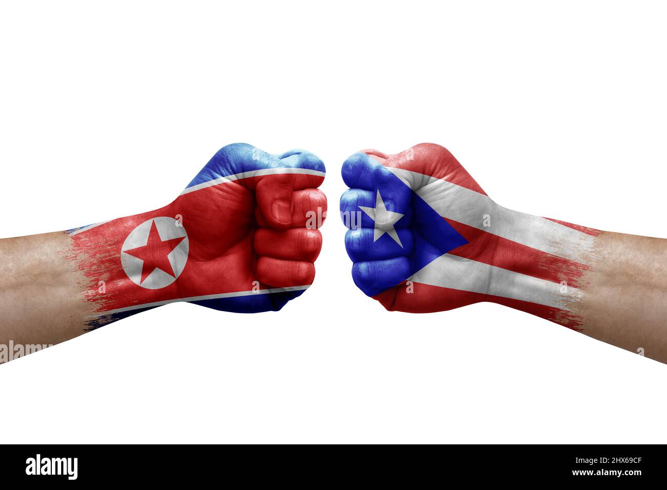 Puerto rico north korea flag hi-res stock photography and images - Alamy