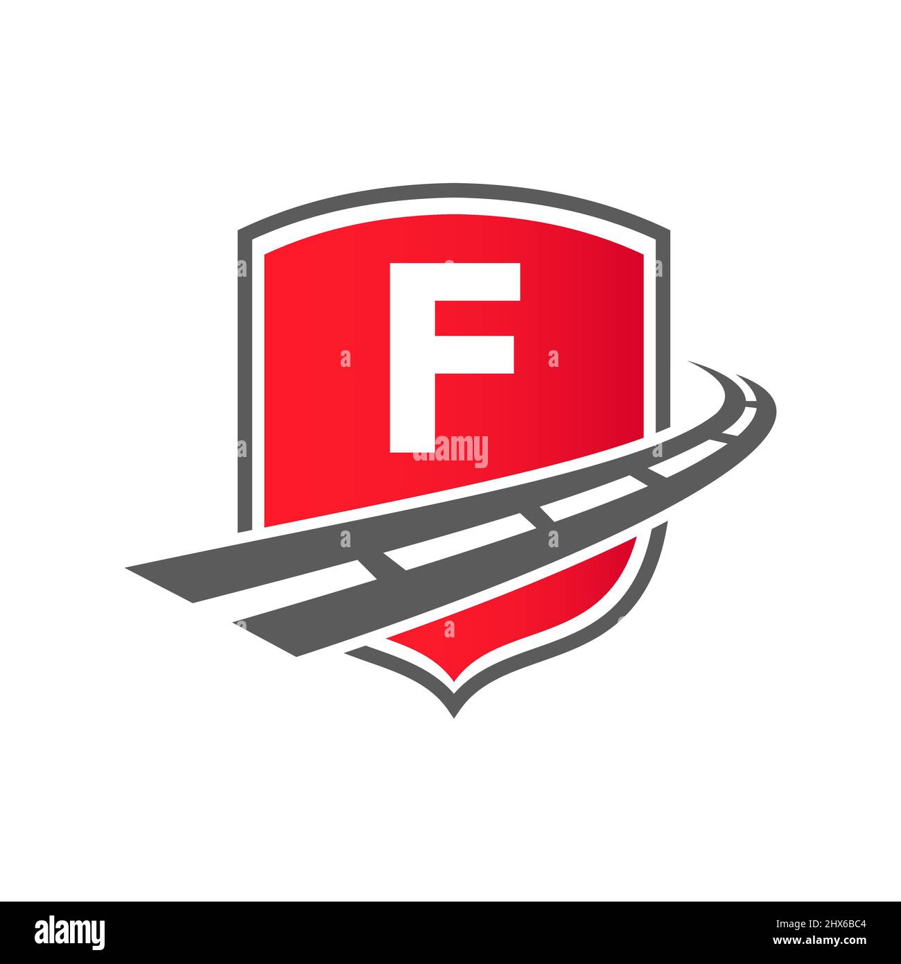 Red F Logo In Shield