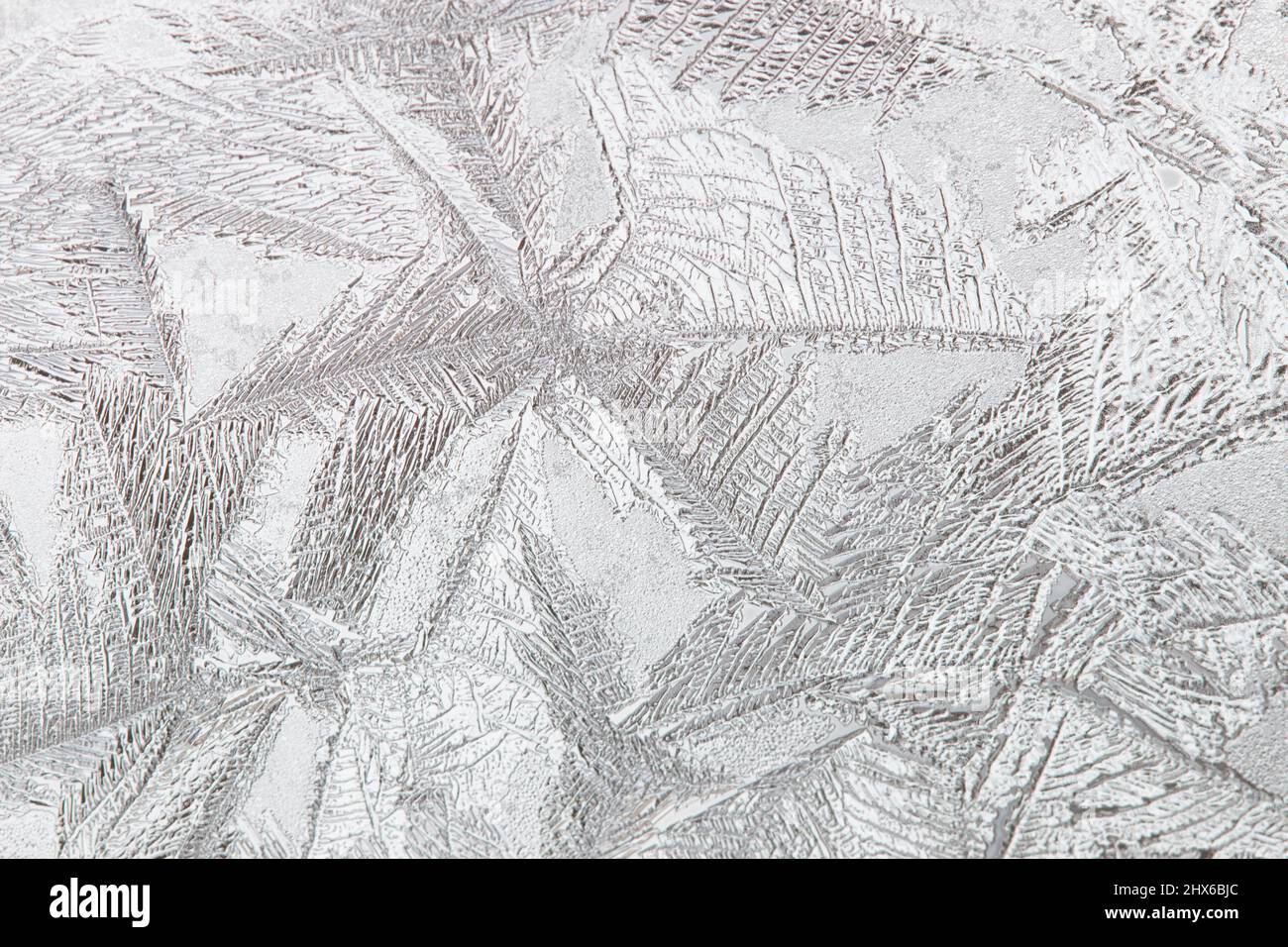 Frost pattern on a window Stock Photo - Alamy