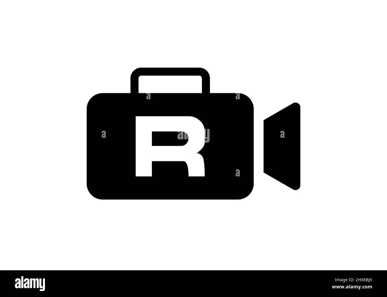 Cinema Film and Videography Logo On Letter R Design Template. Initial ...