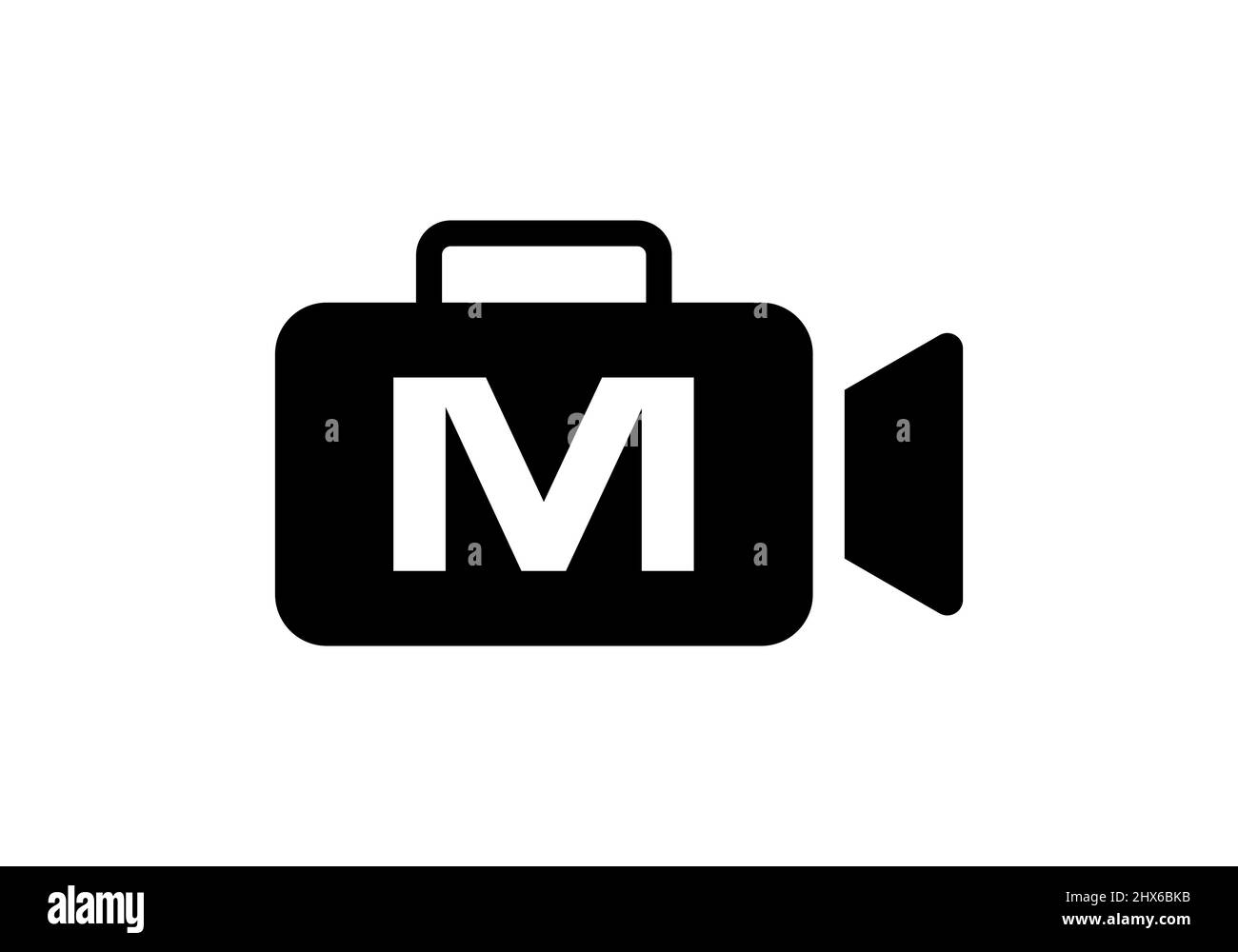 Cinema Film and Videography Logo On Letter M Design Template. Initial ...