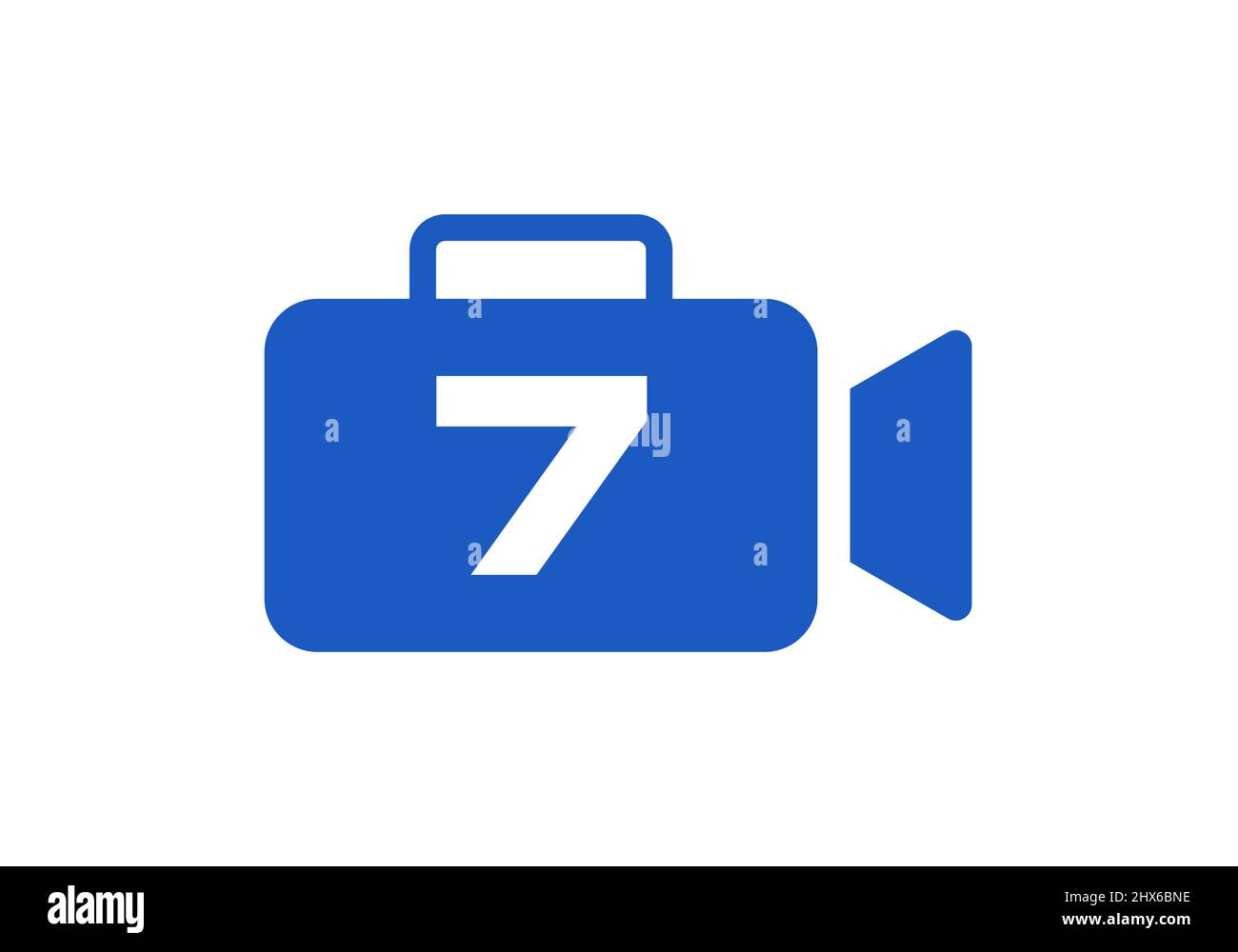 Cinema Film and Videography Logo On Letter 7 Design Template. Initial ...