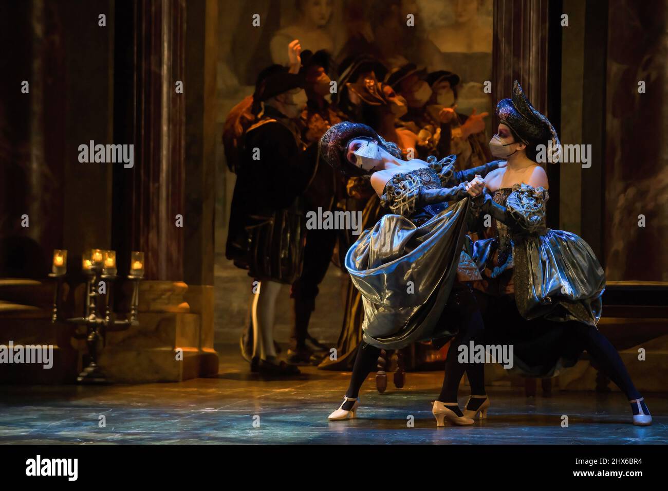 Dancers are seen performing during a general rehearsal of the opera ...