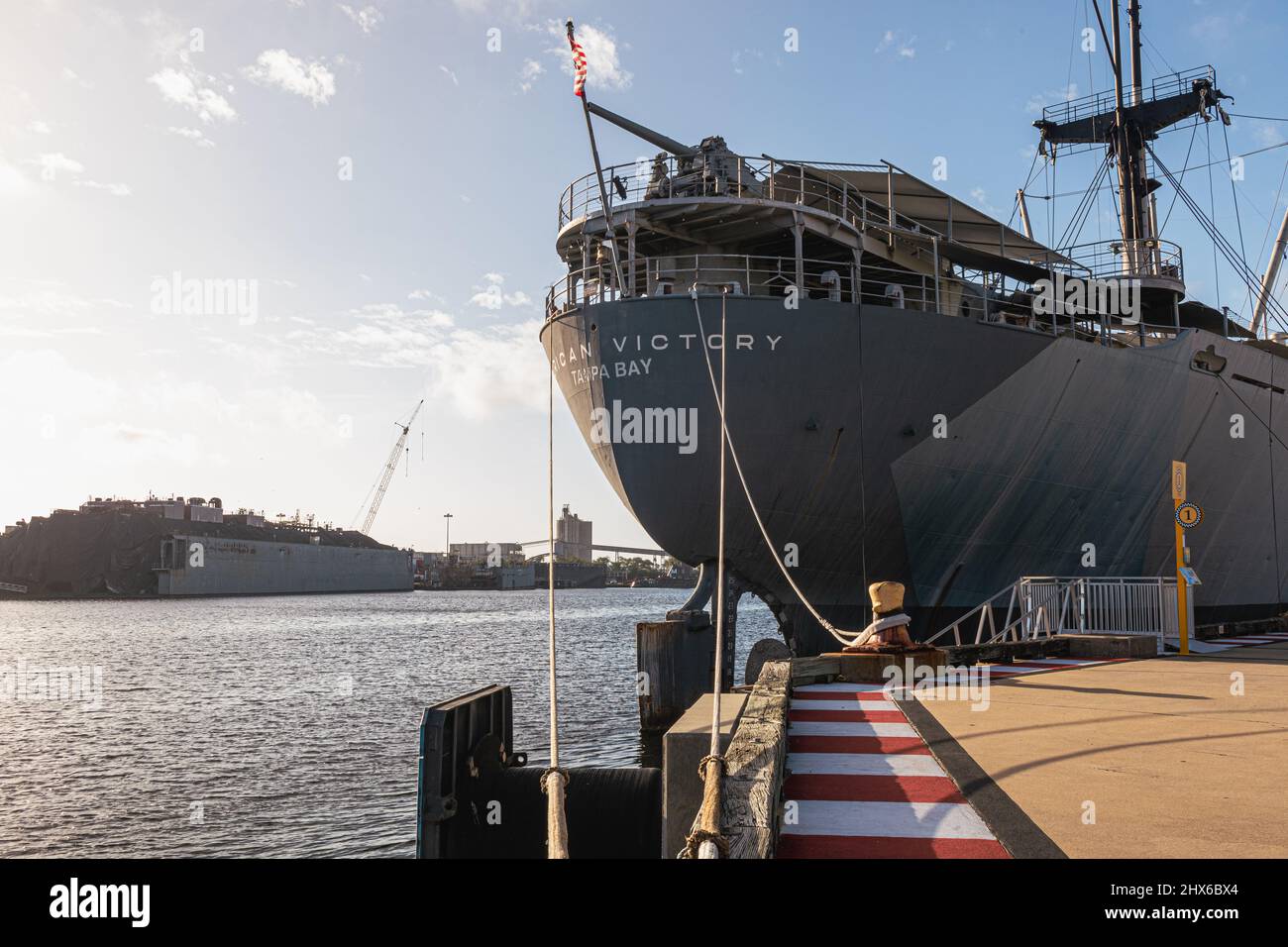 American Victory Battleship Museum Stock Photo - Alamy
