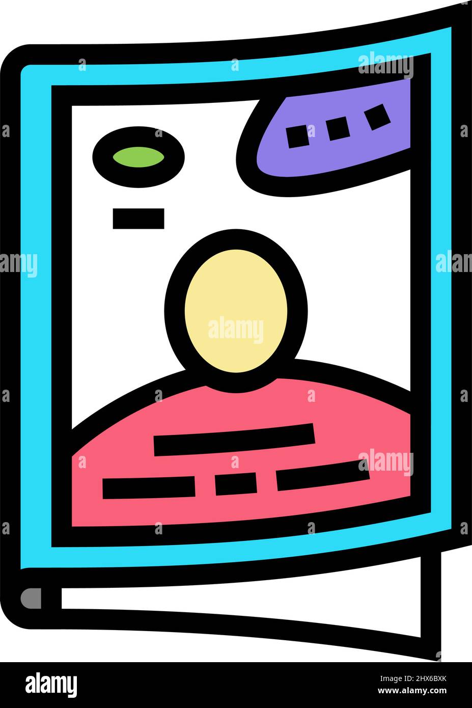 magazine press color icon vector illustration Stock Vector Image & Art ...