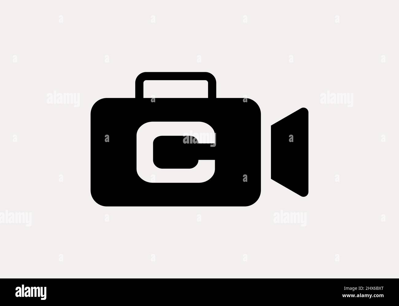 Cinema Film and Videography Logo On Letter C Design Template. Initial ...