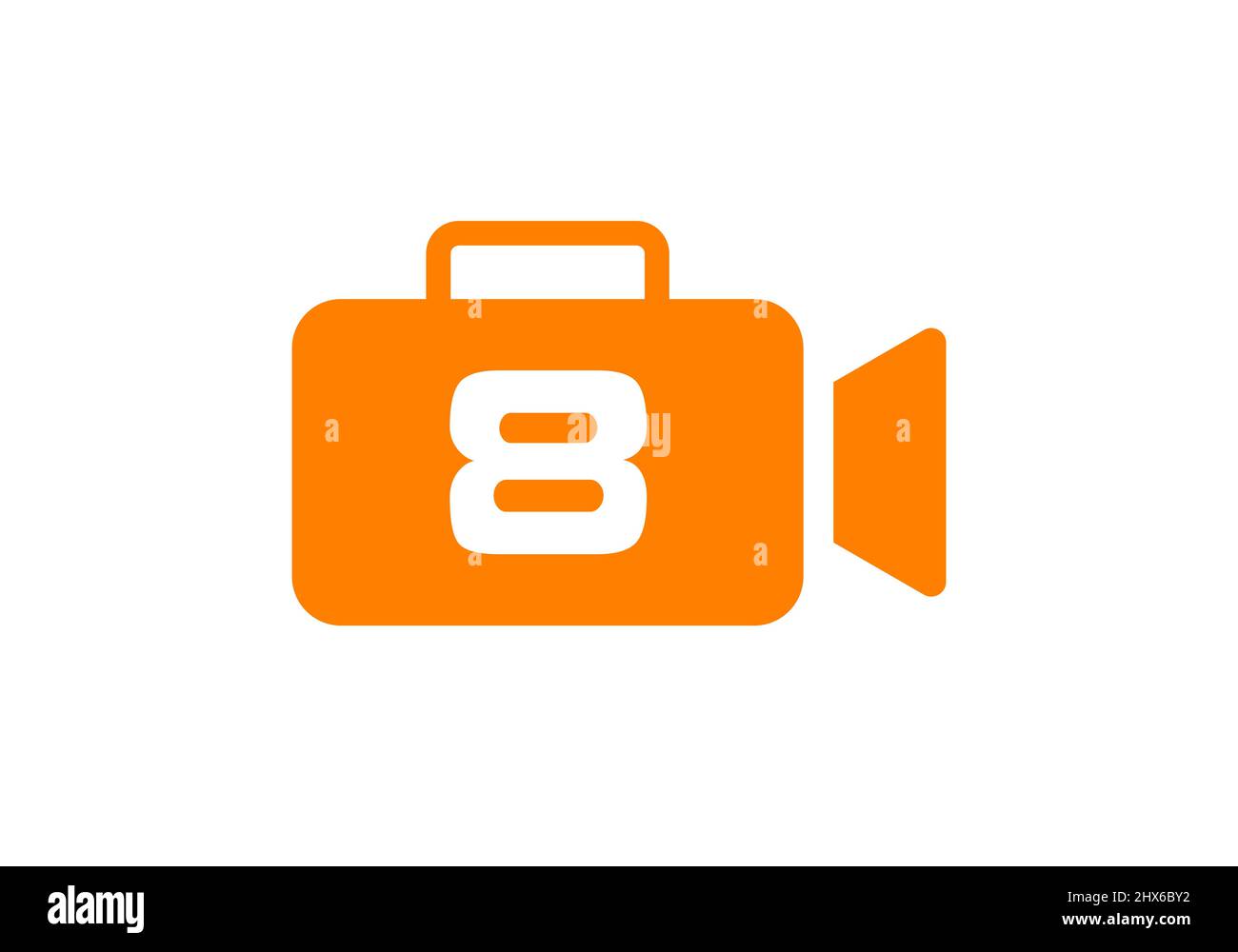 Cinema Film and Videography Logo On Letter 8 Design Template. Initial ...