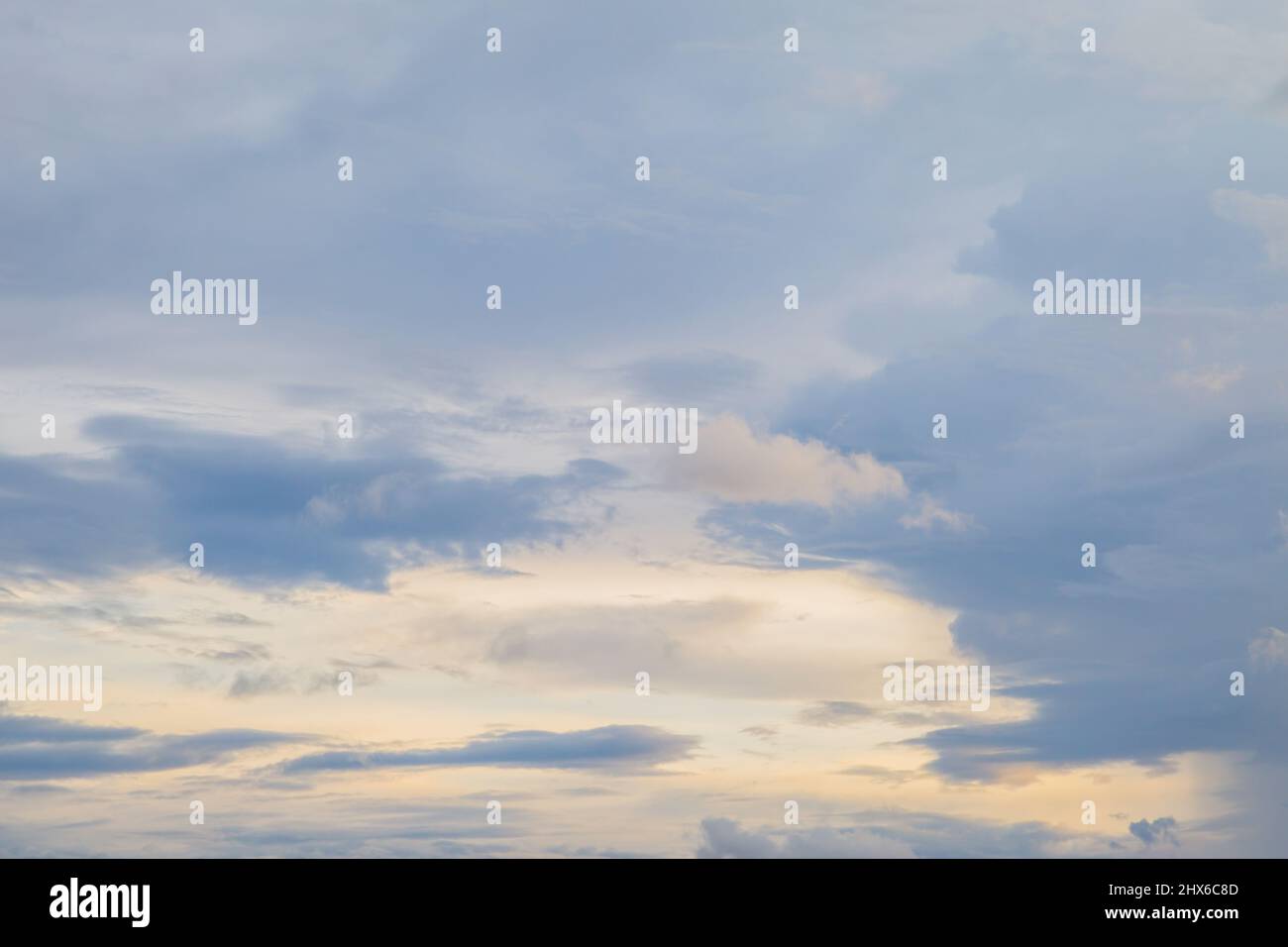 Sky and clouds before sunset background Stock Photo - Alamy