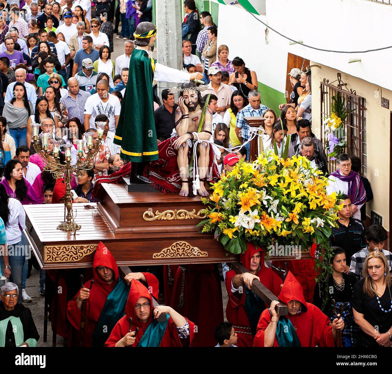 El Retiro, Antioquia - Colombia - April 06, 2012. Traditional Holy Week ...