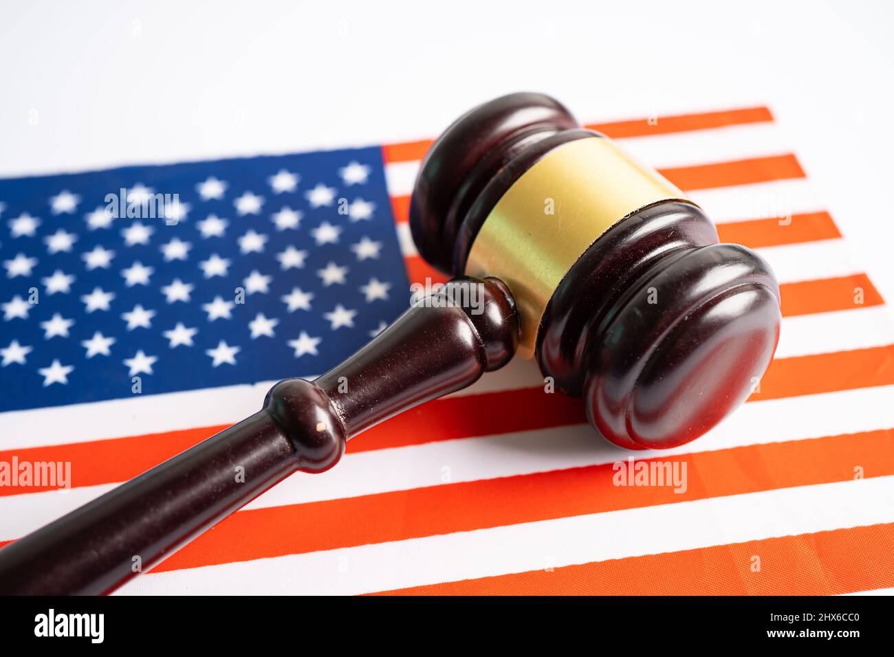 Lawyer desk american flag hi-res stock photography and images - Alamy