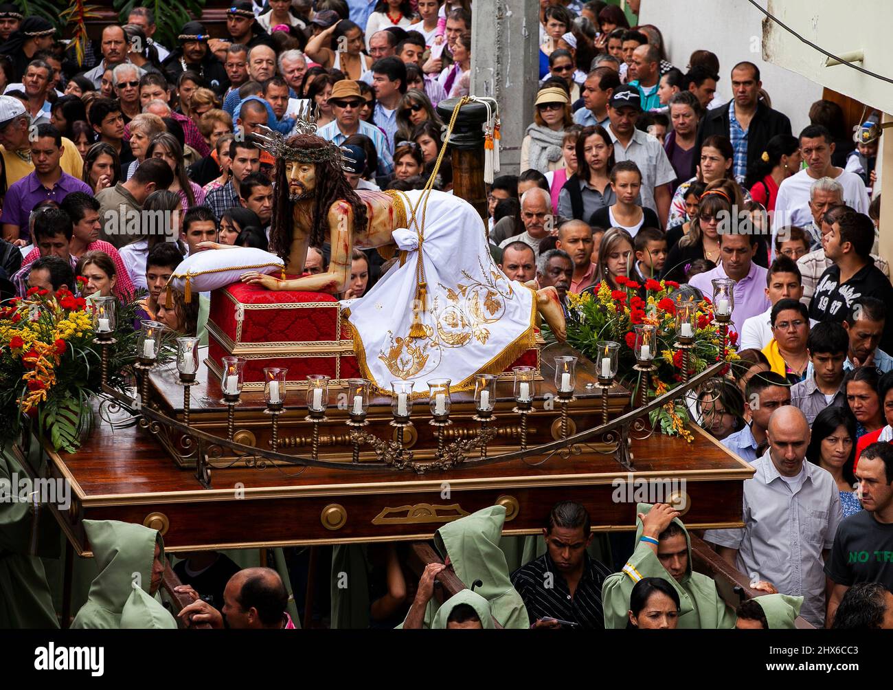 El Retiro, Antioquia - Colombia - April 06, 2012. Traditional Holy Week ...