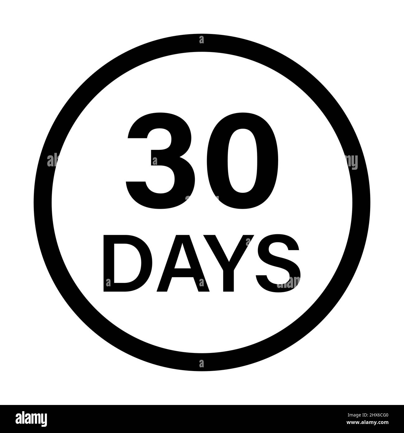 30 days money back warranty icon vector for graphic design, logo ...