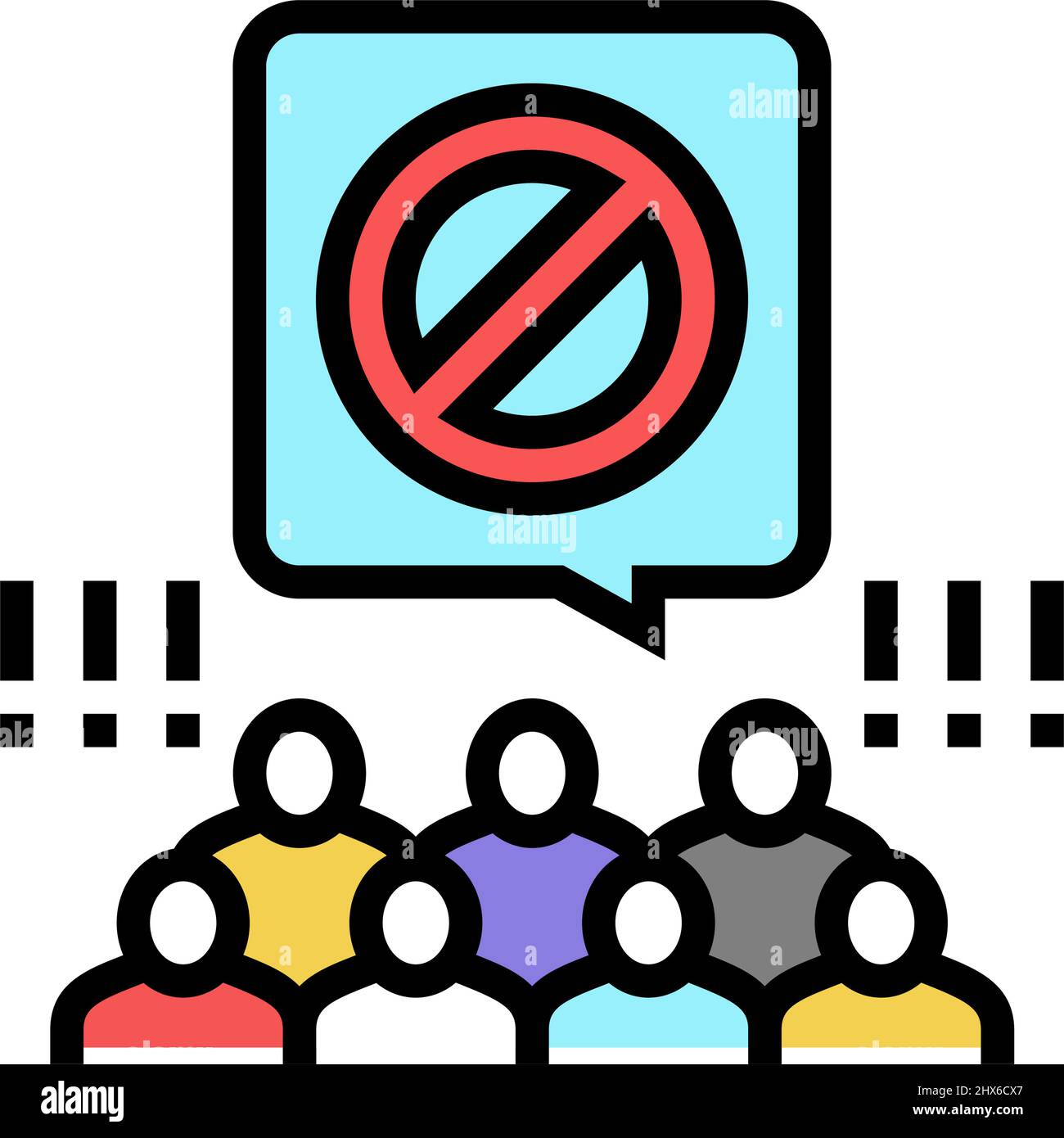 backlash people color icon vector illustration Stock Vector Image & Art ...