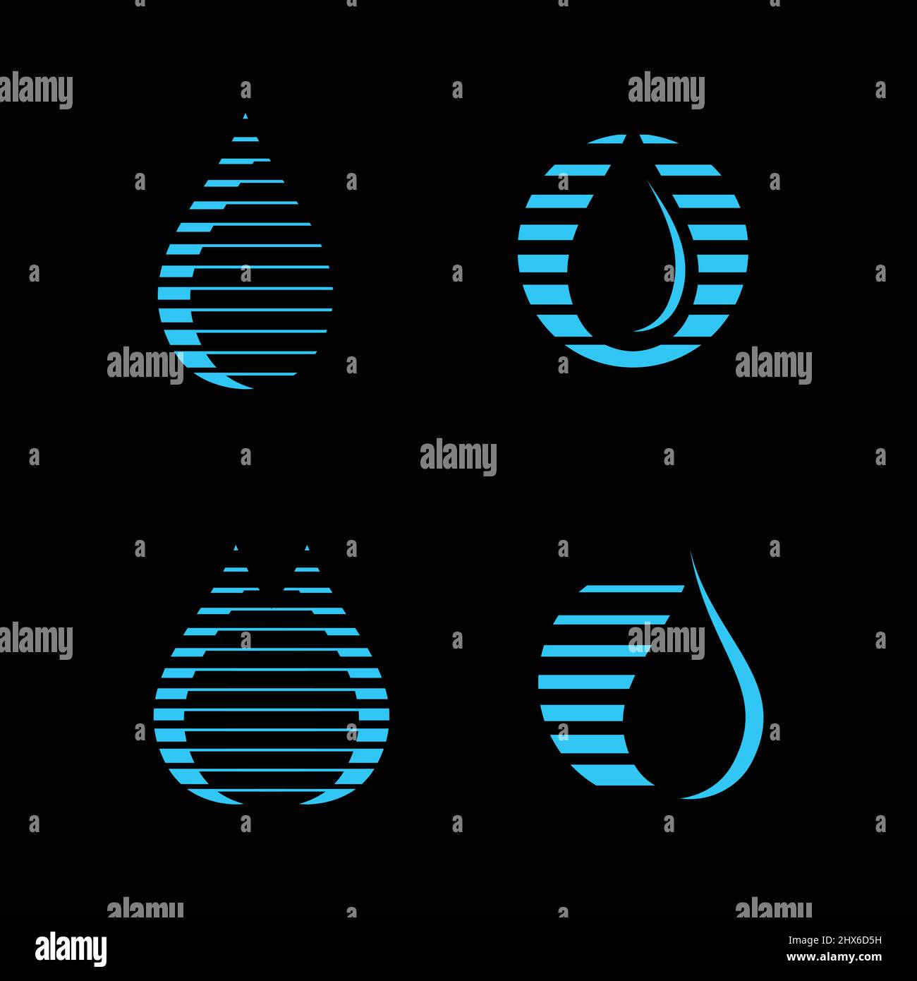 Minimalist and professional water logo design Stock Vector Image & Art ...