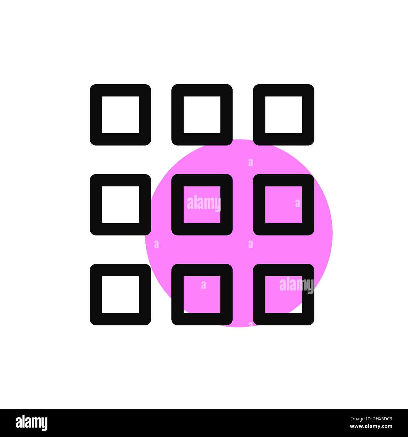 Website layout grid. Pixel perfect, editable stroke line art Stock Vector Image & Art - Alamy