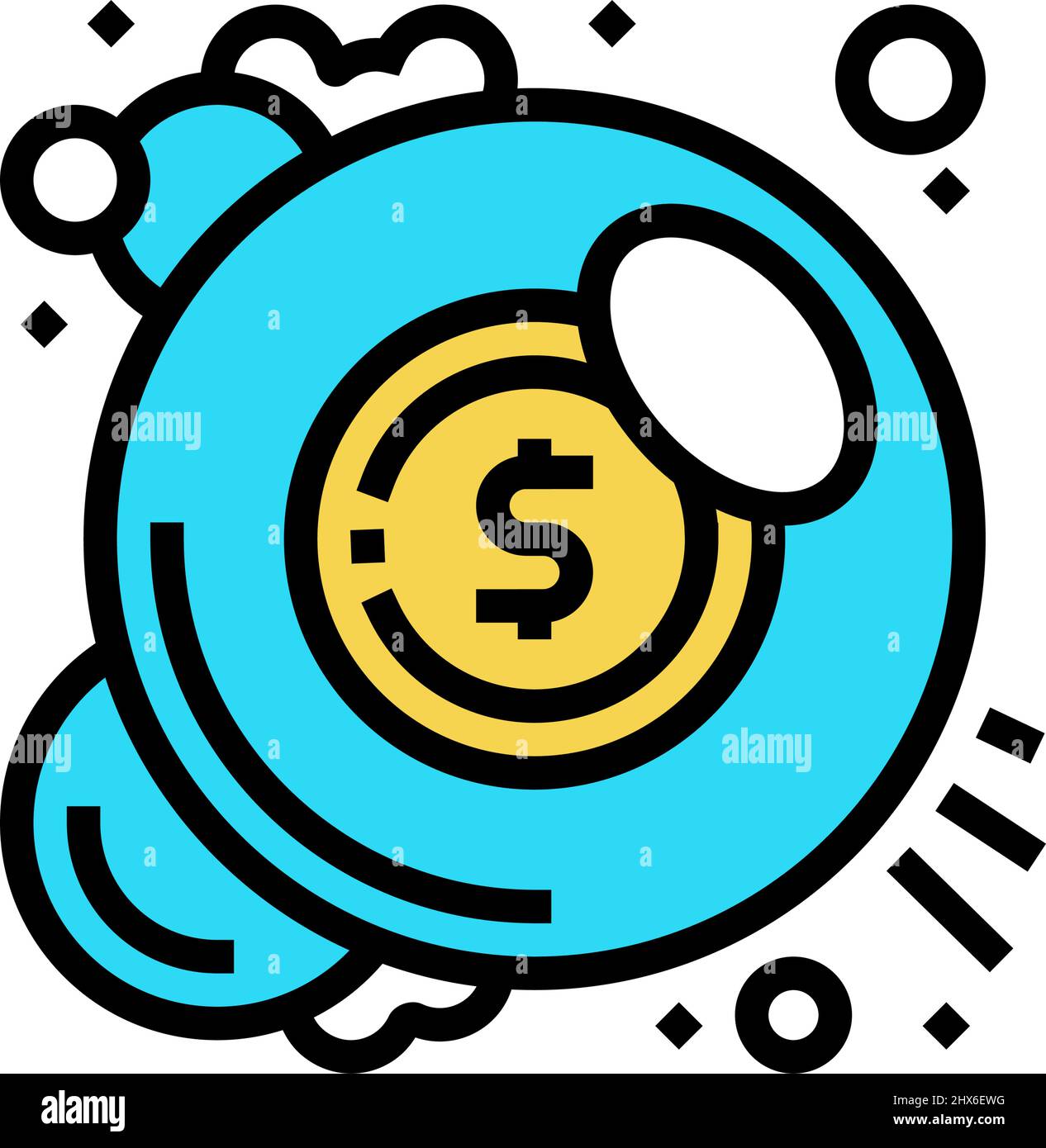 finance bubble color icon vector illustration Stock Vector Image & Art ...