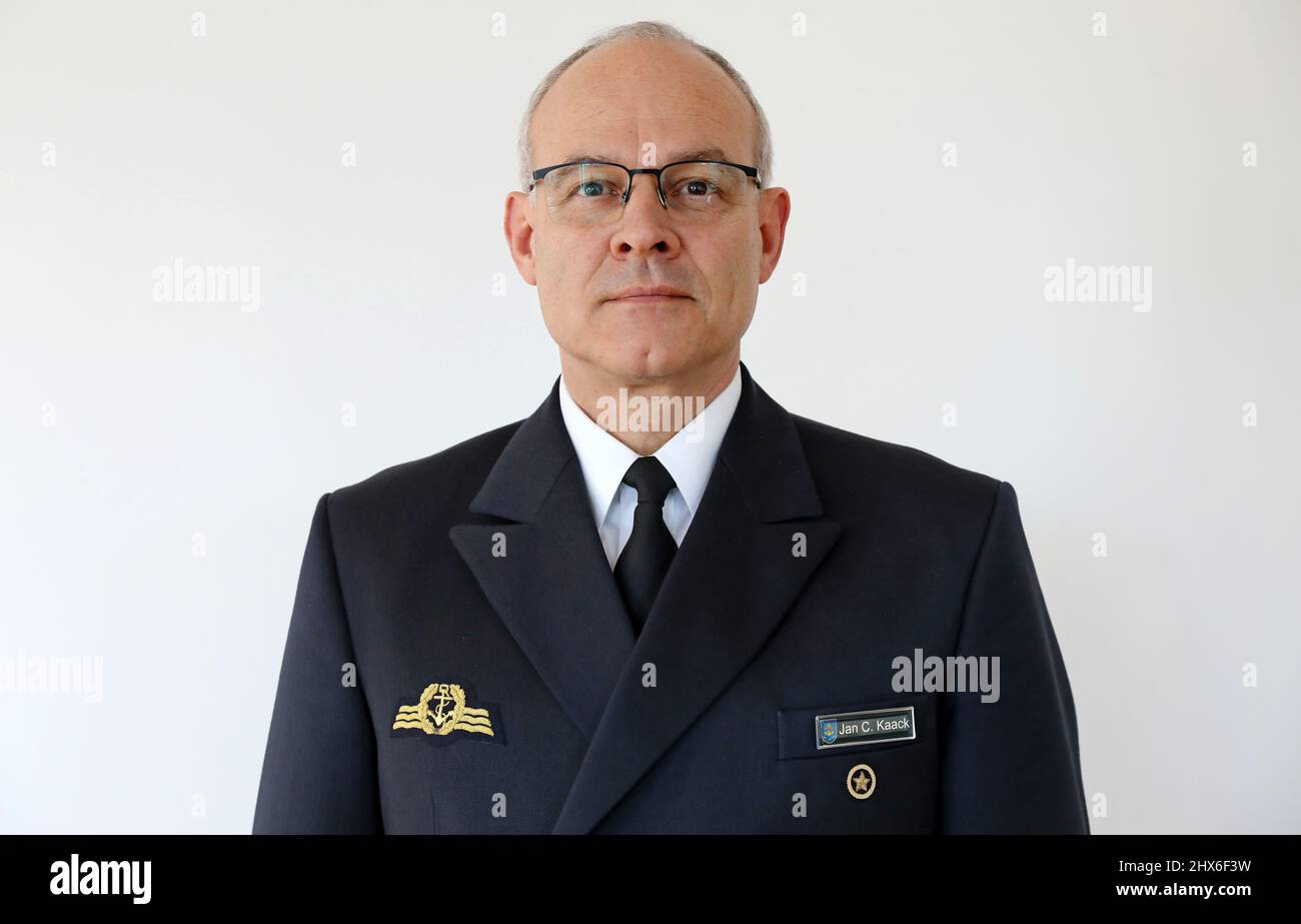 Rostock, Germany. 07th Mar, 2022. Vice Adm. Jan Christian Kaack, future ...