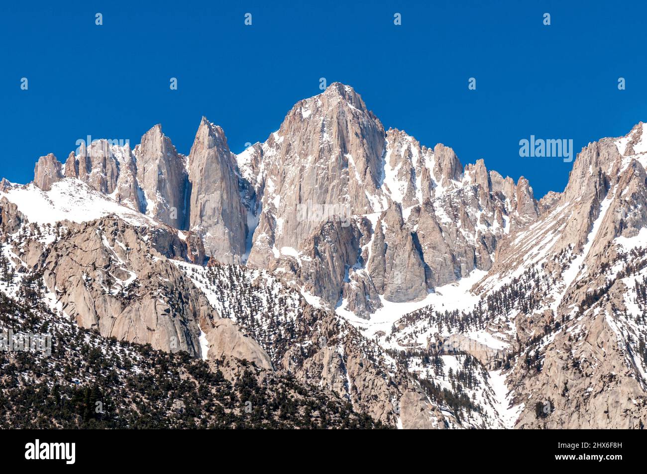 Mt Whitney in Spring Stock Photo - Alamy