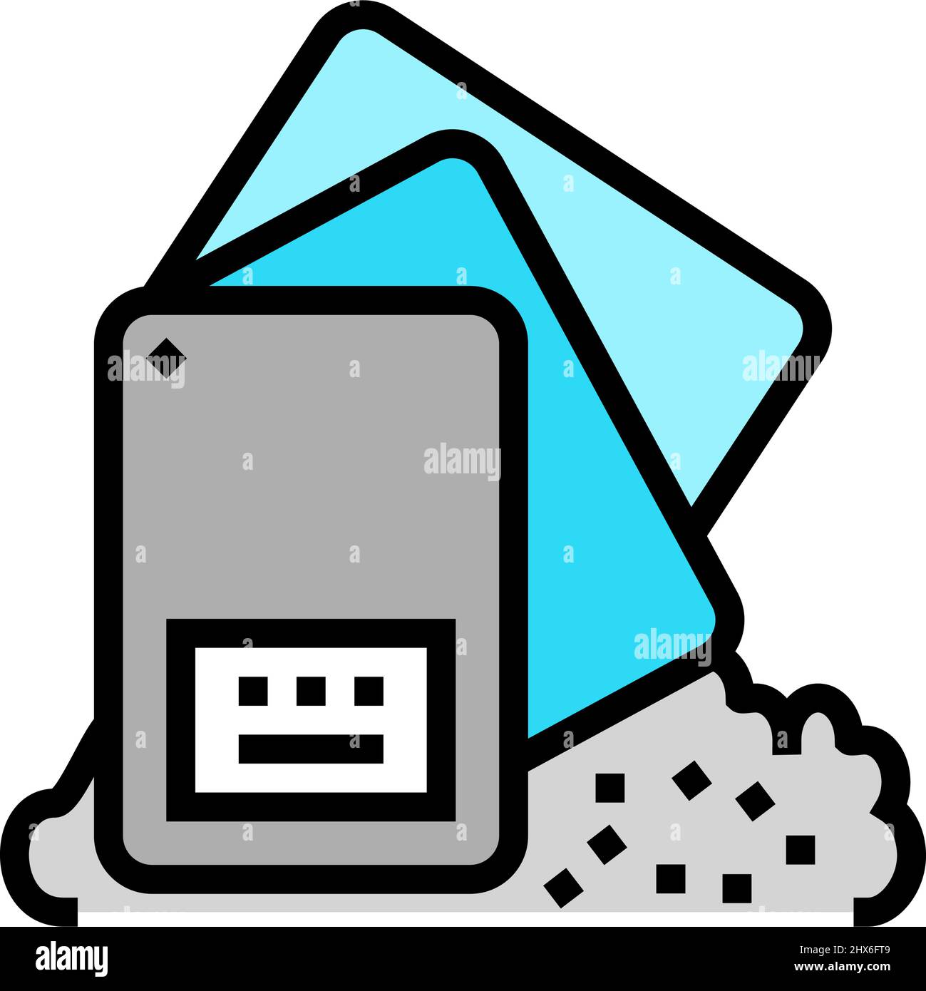 polyester resin thermoset color icon vector illustration Stock Vector ...