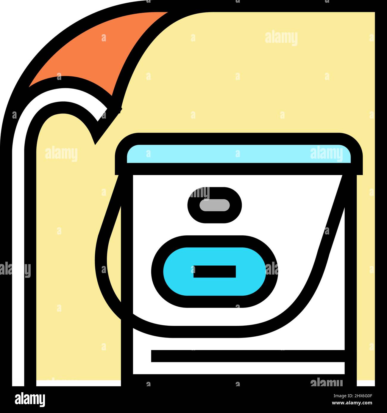 silicone rubber elastomer color icon vector illustration Stock Vector ...