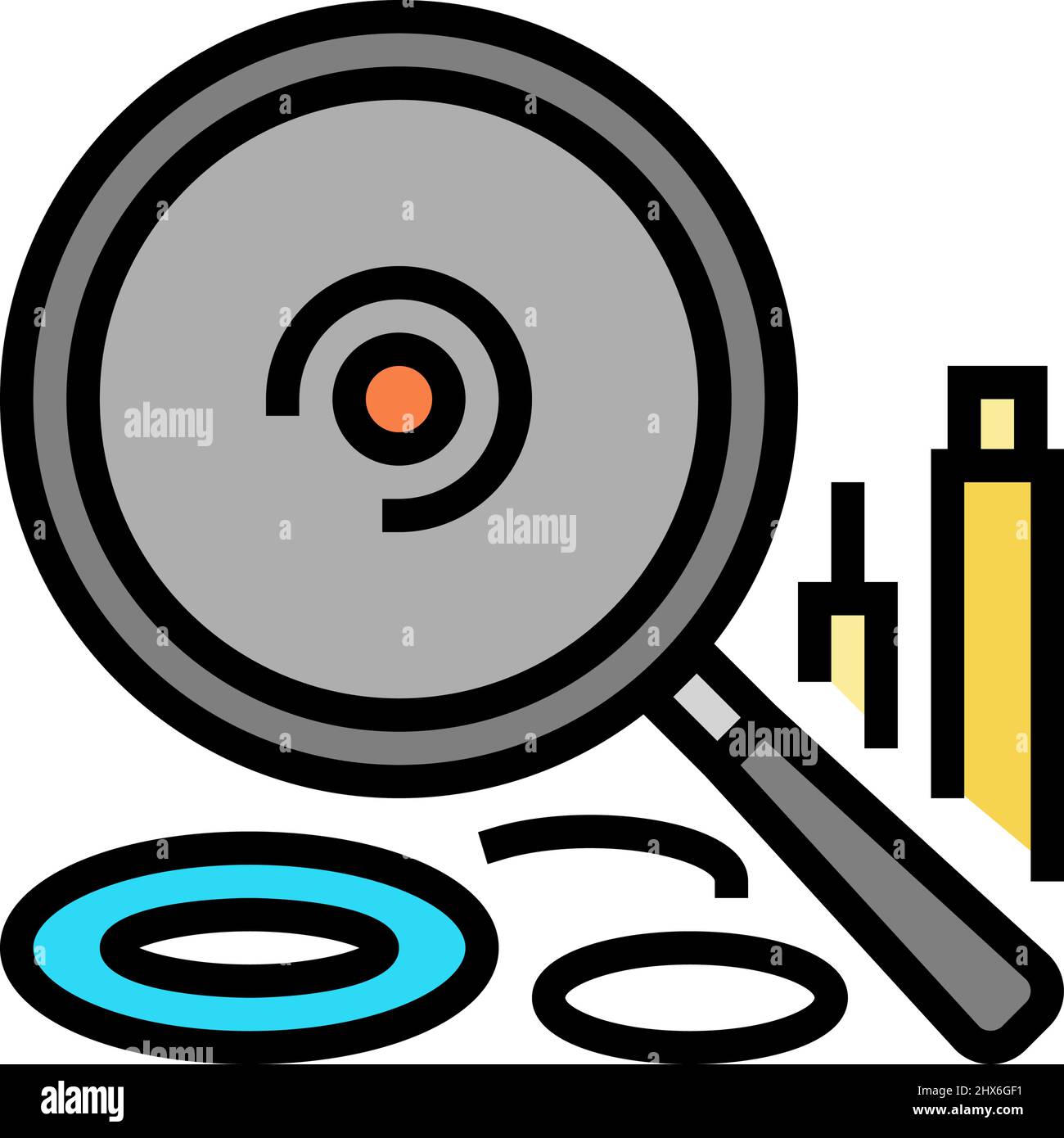 teflon ptfe thermoplastic color icon vector illustration Stock Vector ...