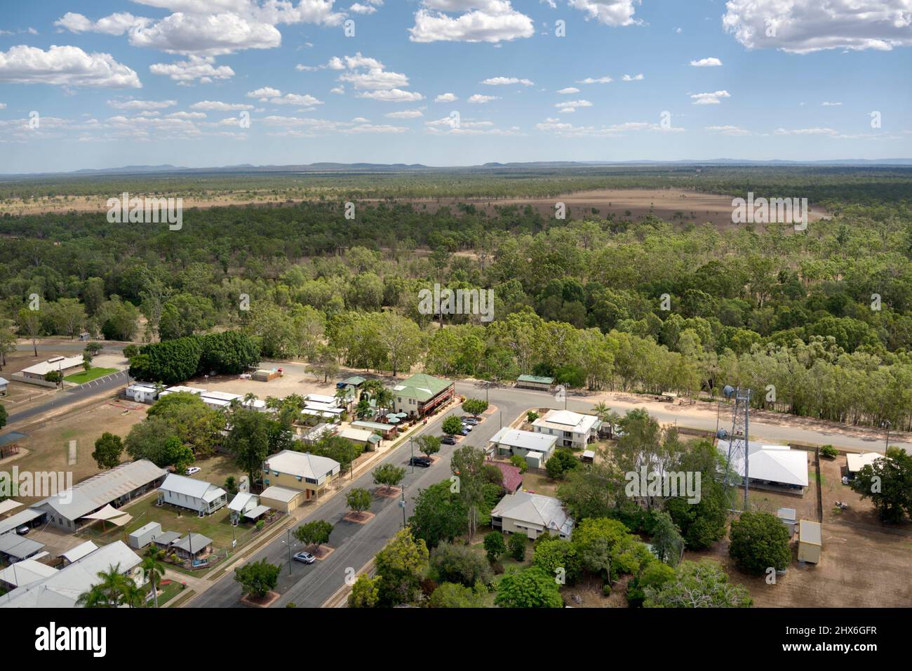 Aerial of Nebo Central Highlands Queensland Australia Stock Photo - Alamy