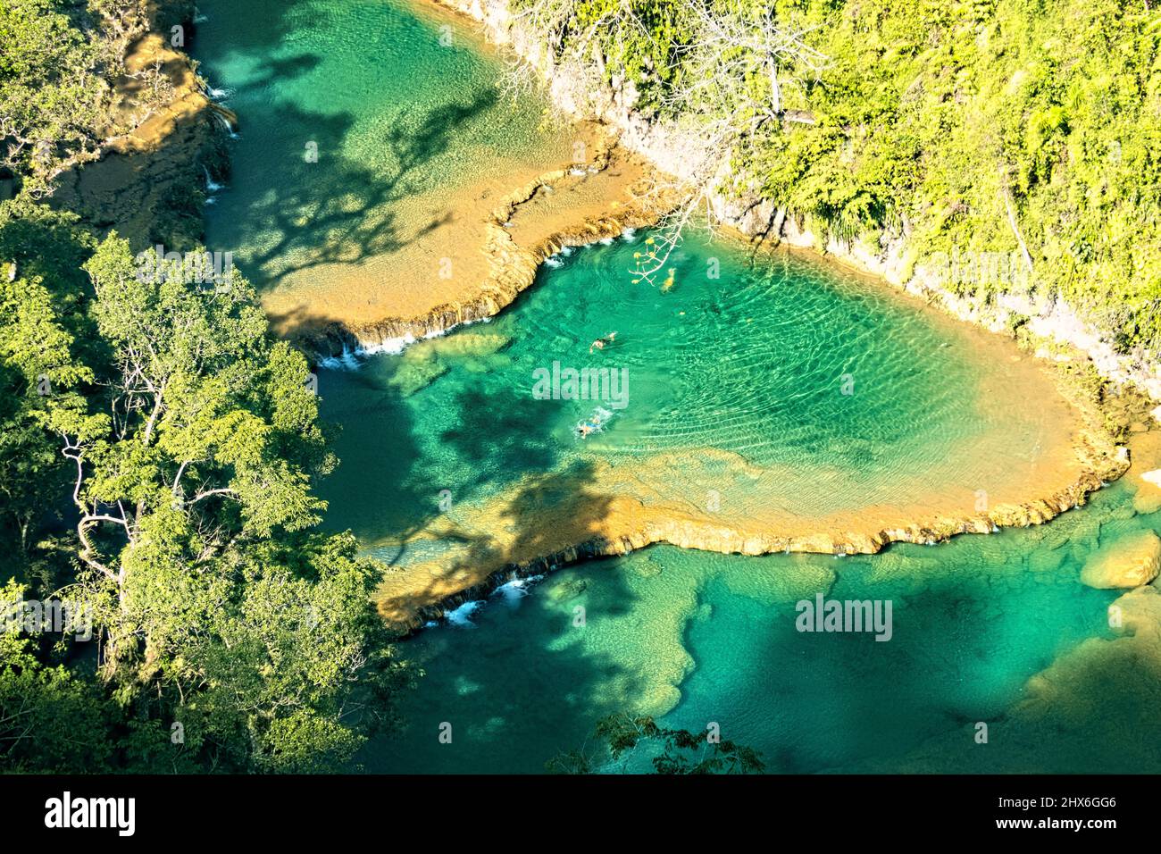 The amazing turquoise pools of Semuc Champey, Rio Cabohon, Lanquin ...