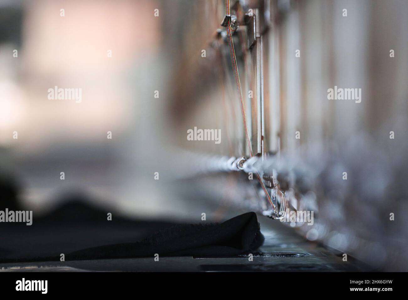 Gaza, Palestine. 09th Mar, 2022. Sewing needles for embroidery machines ...