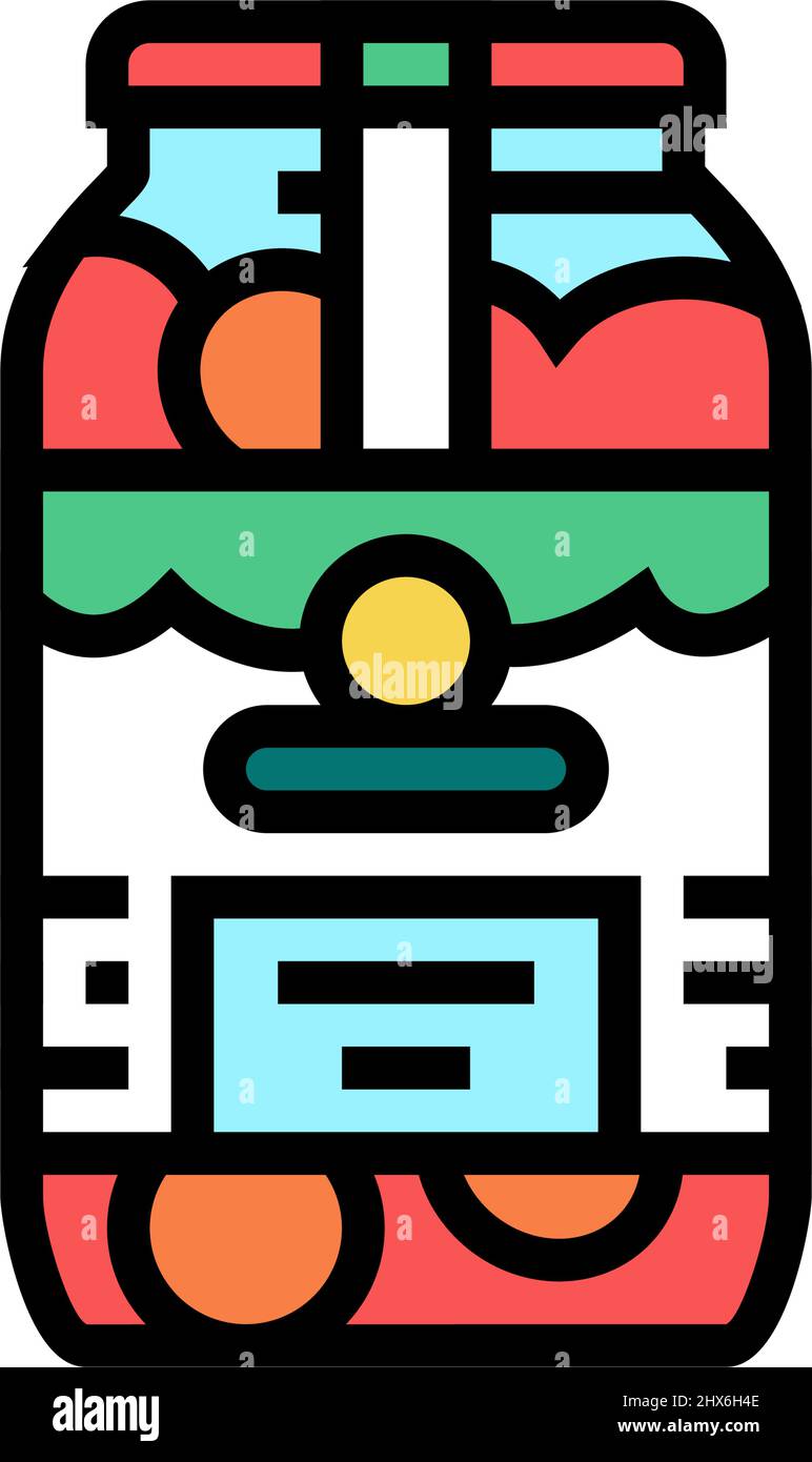can tomato color icon vector illustration Stock Vector Image & Art - Alamy
