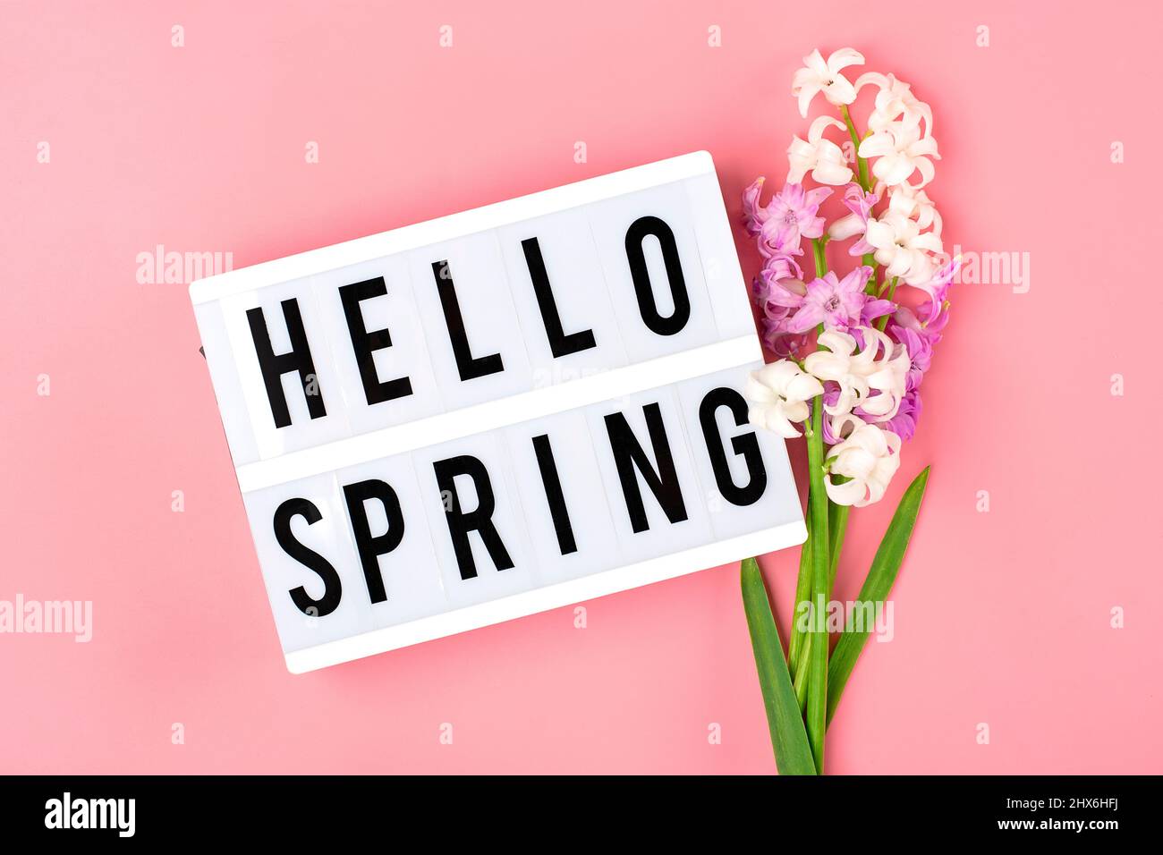 Welcome march text flowers hi-res stock photography and images - Alamy
