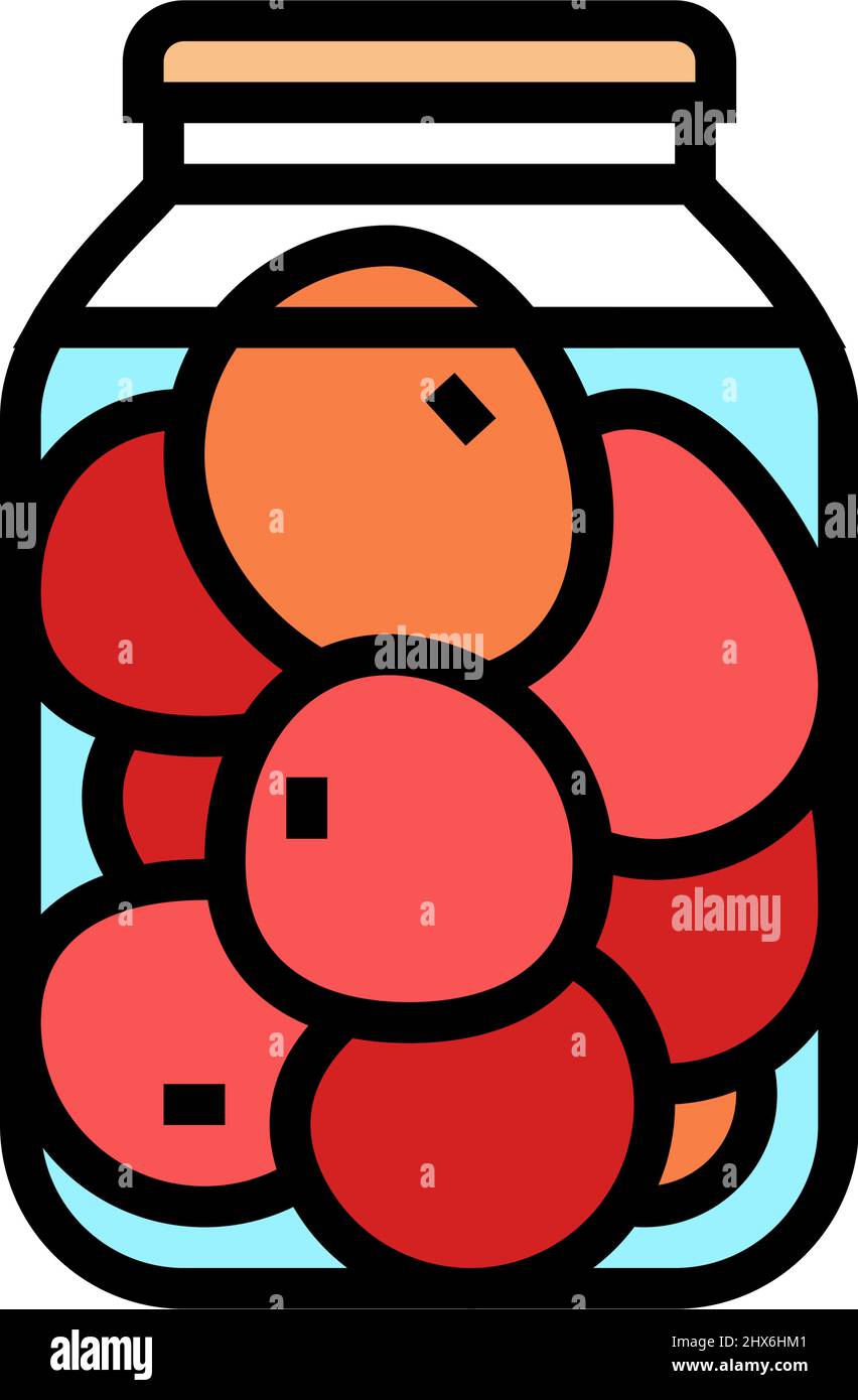 pickled tomato color icon vector illustration Stock Vector Image & Art ...