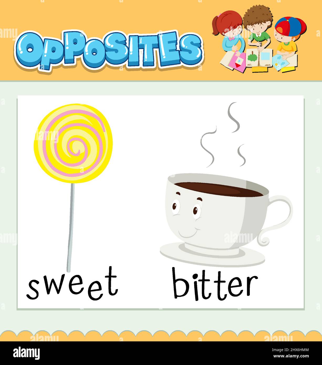 Opposite taste Stock Vector Images - Alamy