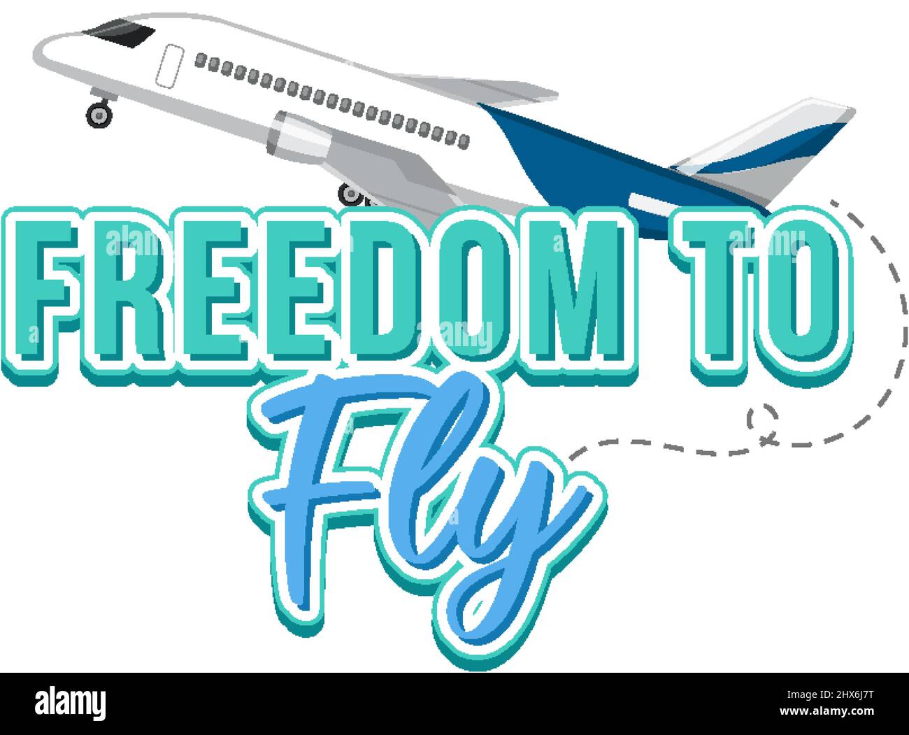 Freedom to fly typography design illustration Stock Vector Image & Art ...