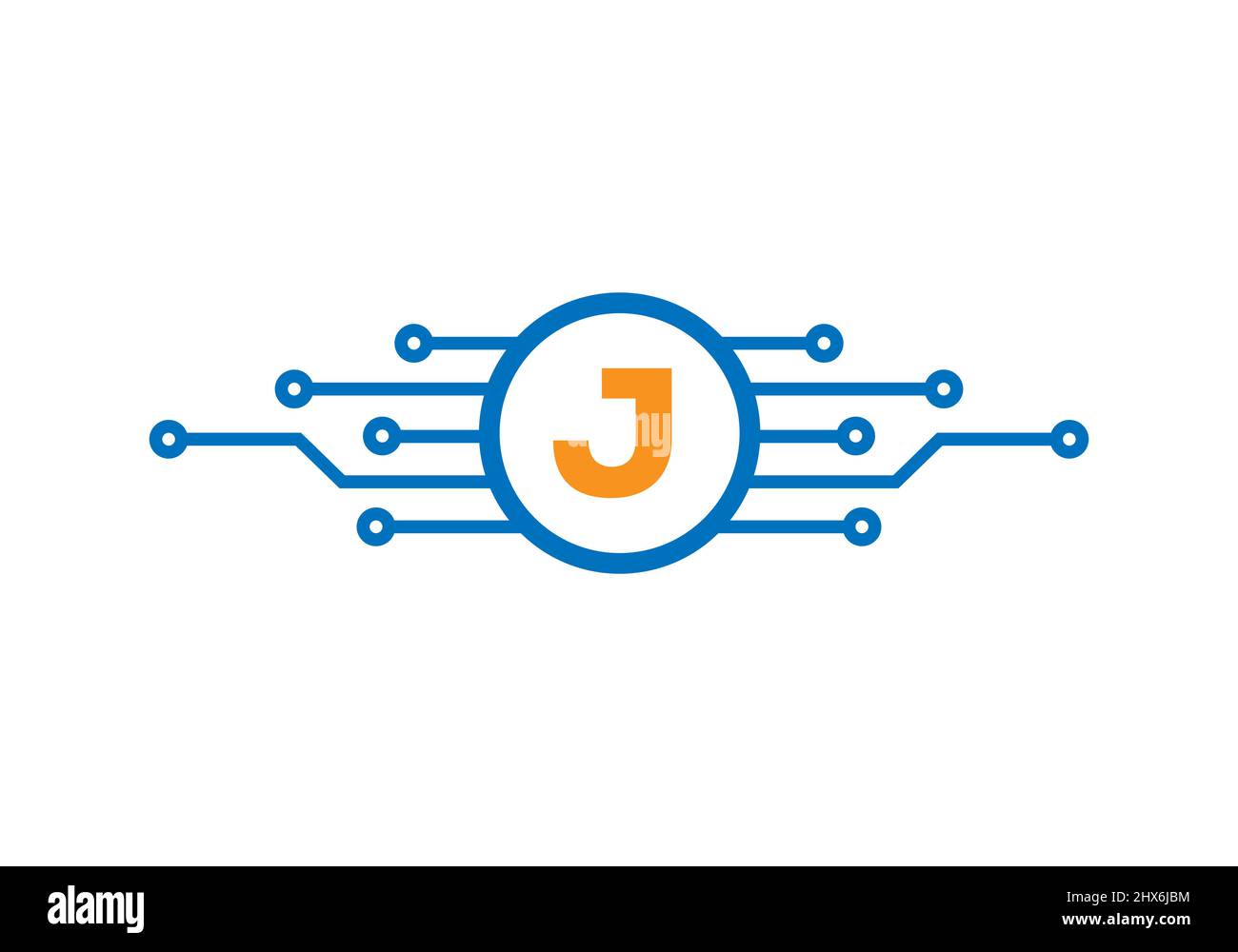 Letter J Logo Design Template. J Letter For Cyber Logo Protection ...