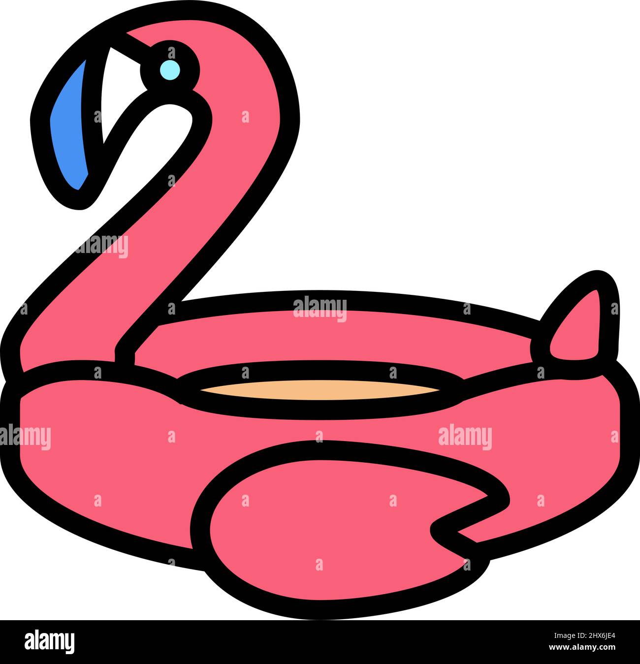 Summer tubing illustration Stock Vector Images - Alamy