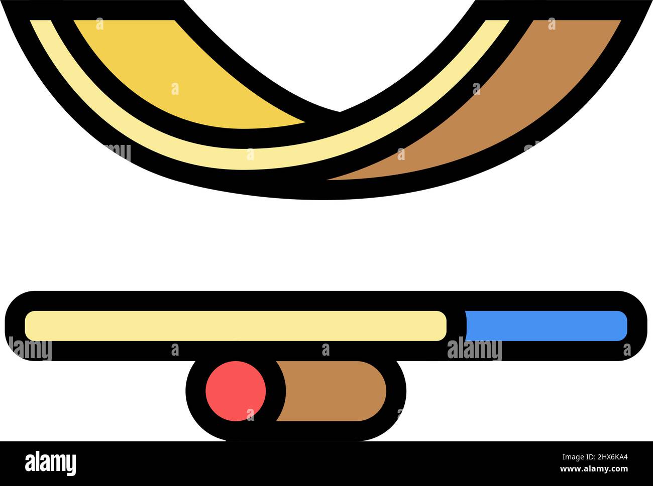 balance board color icon vector illustration Stock Vector Image & Art ...