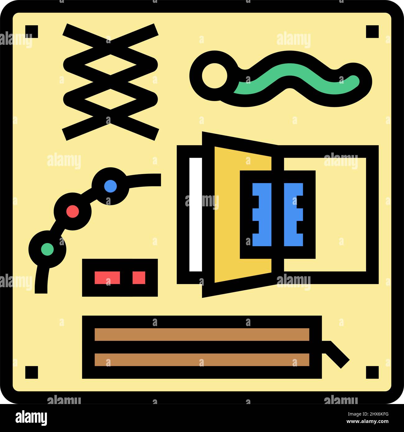 busy board color icon vector illustration Stock Vector Image & Art - Alamy