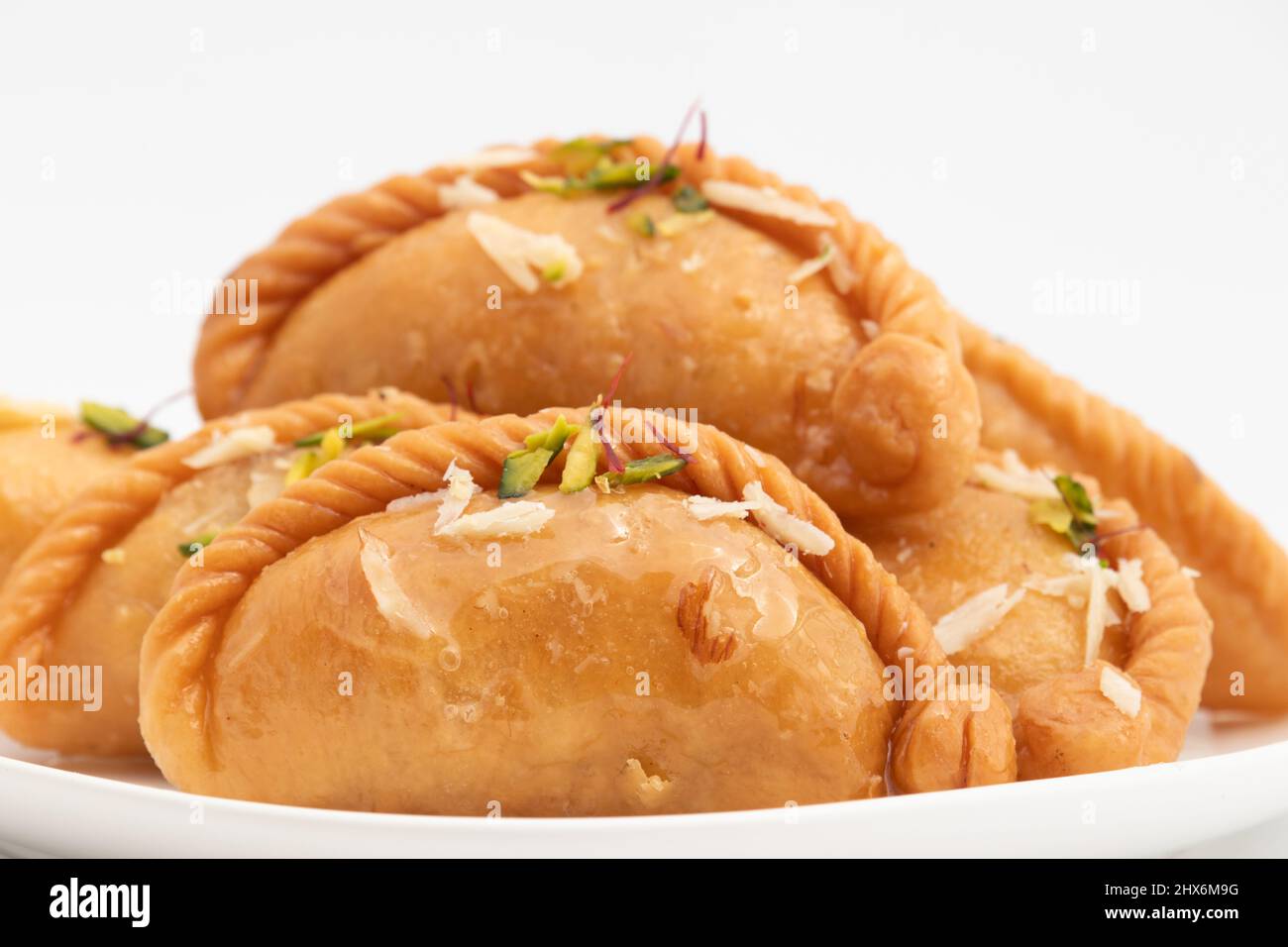 Indian Mithai Gujia Also Called Gujiya, Pirukiya, Pirukia, Pedakiya ...