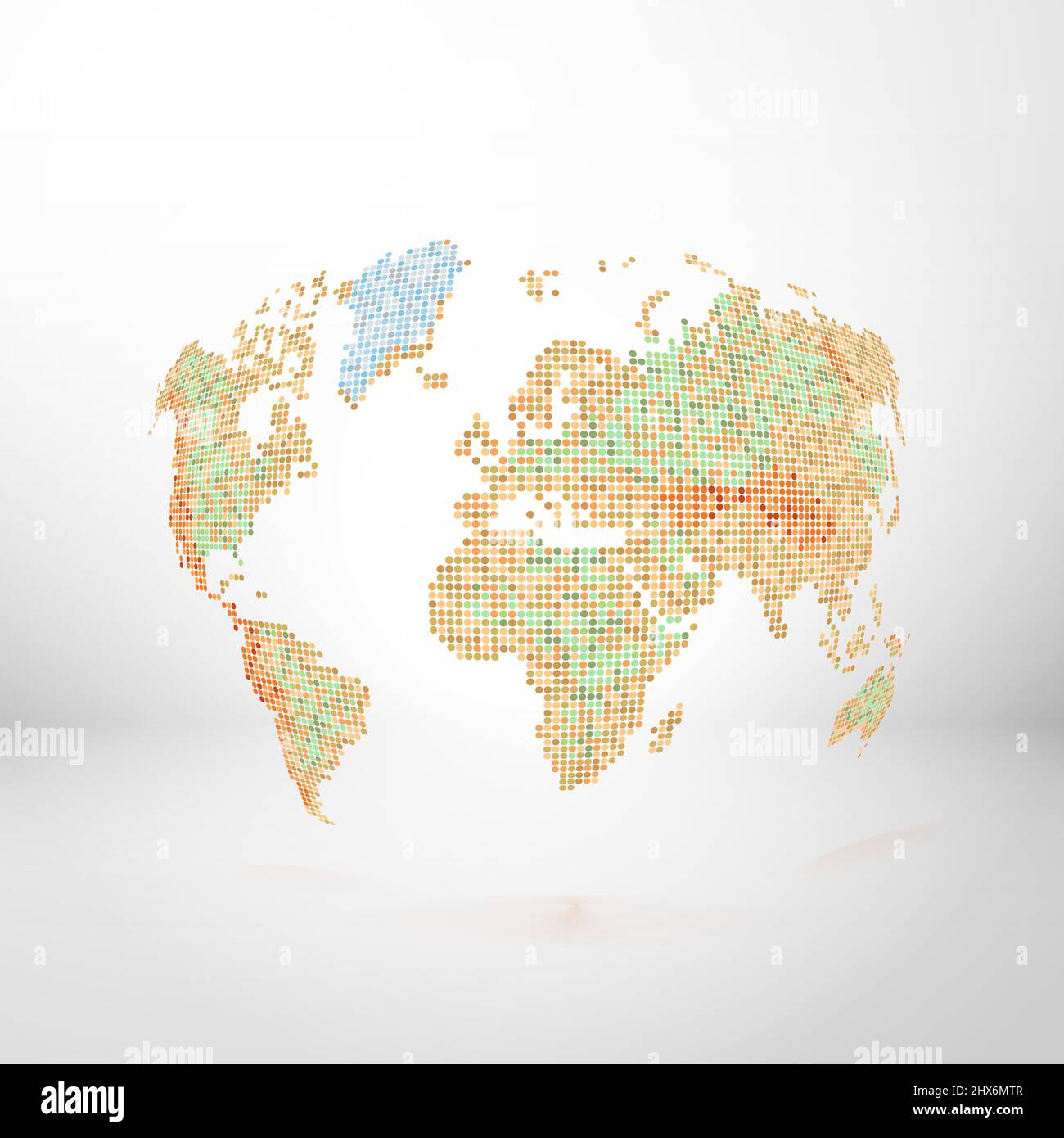 Dot art map hi-res stock photography and images - Alamy