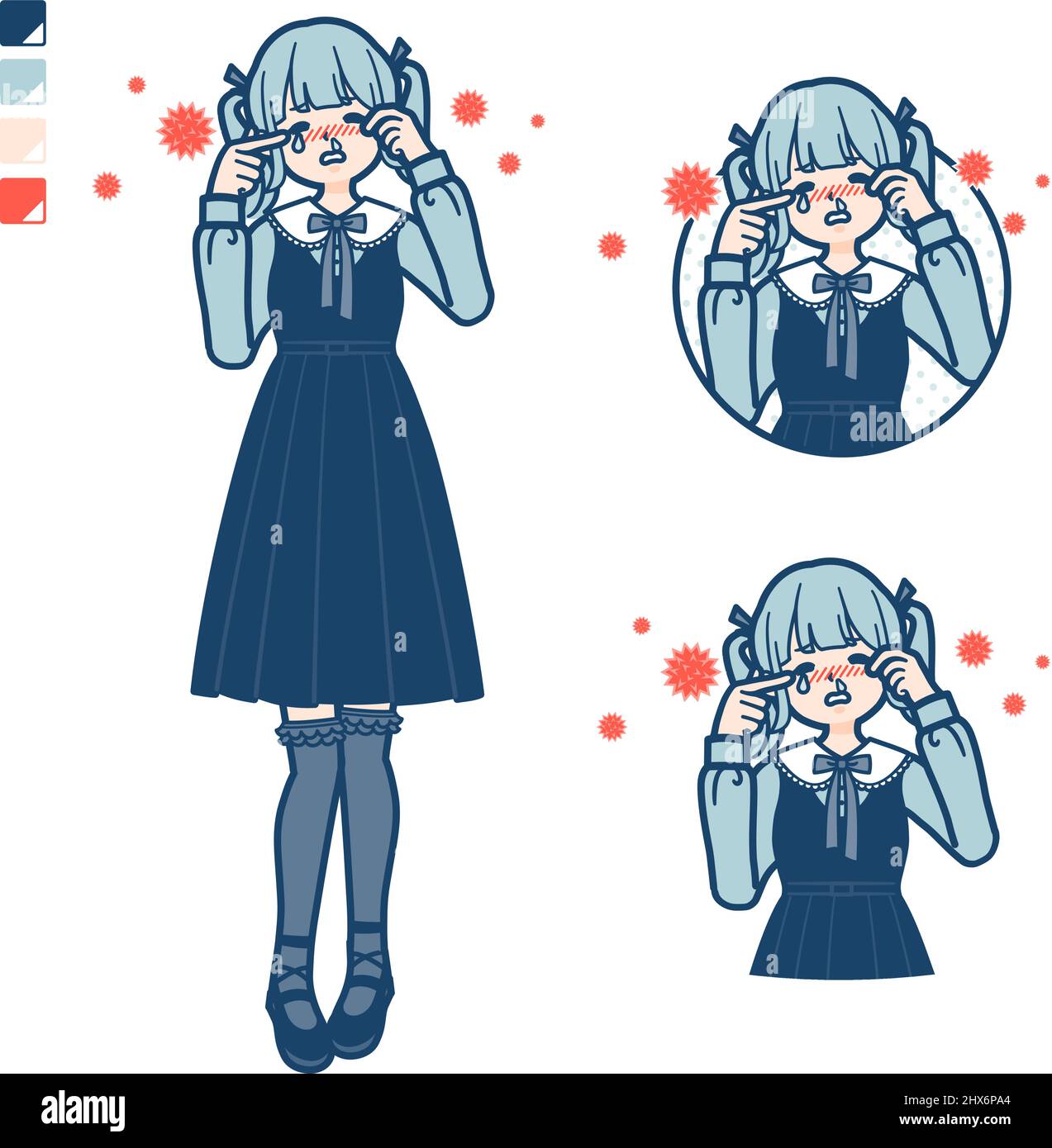 Nose length Stock Vector Images - Alamy