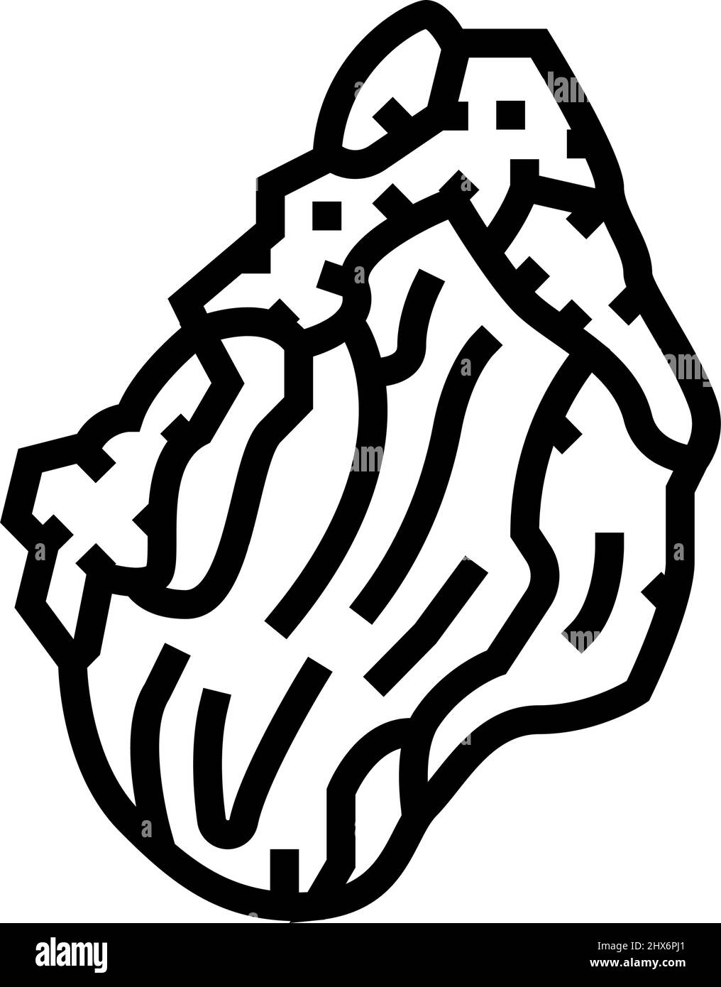 asbestos material line icon vector illustration Stock Vector Image ...