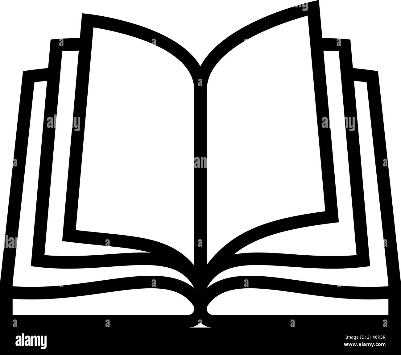 open book line icon vector illustration Stock Vector Image & Art - Alamy