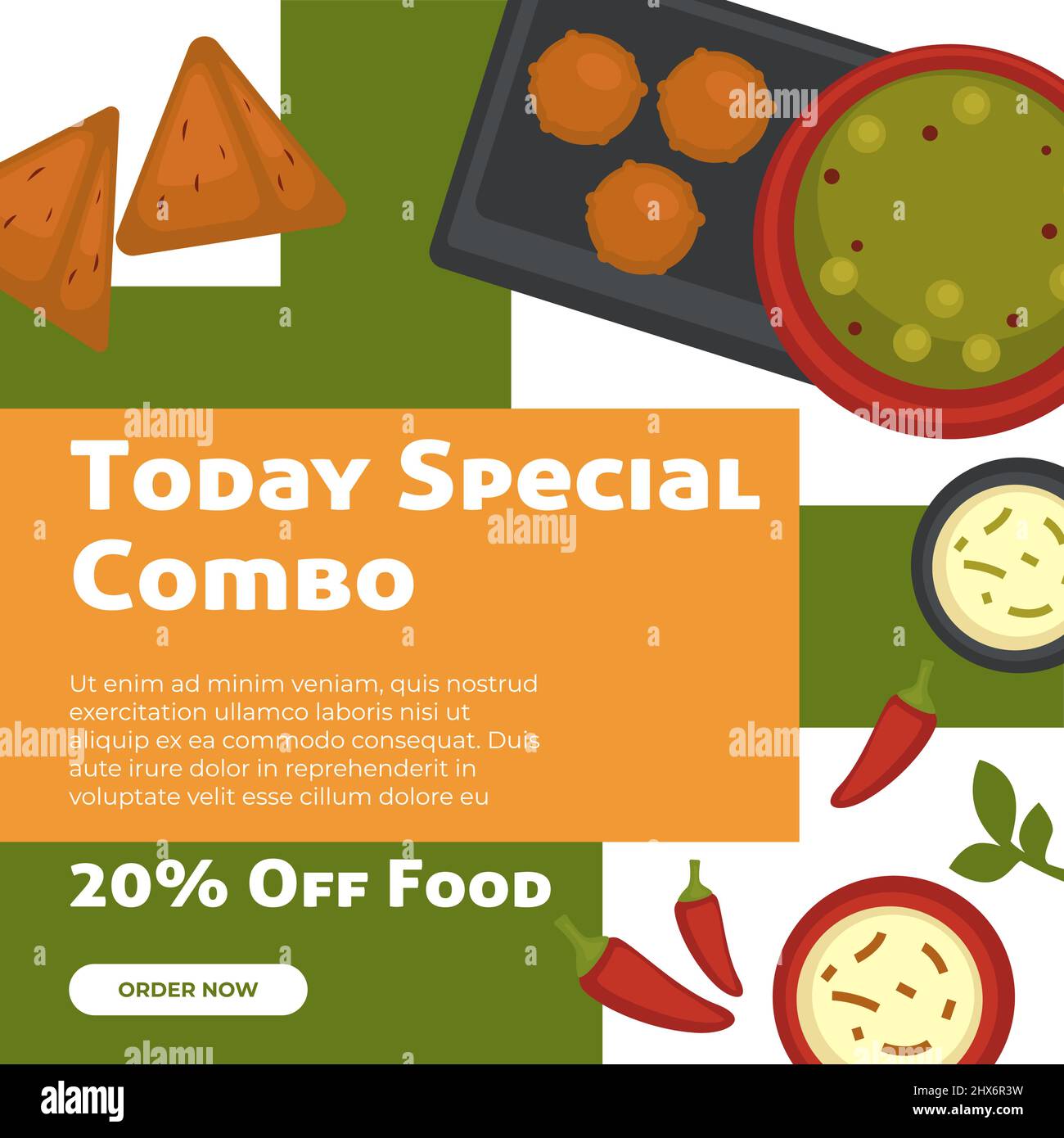 Diet seafood combo Stock Vector Images - Alamy