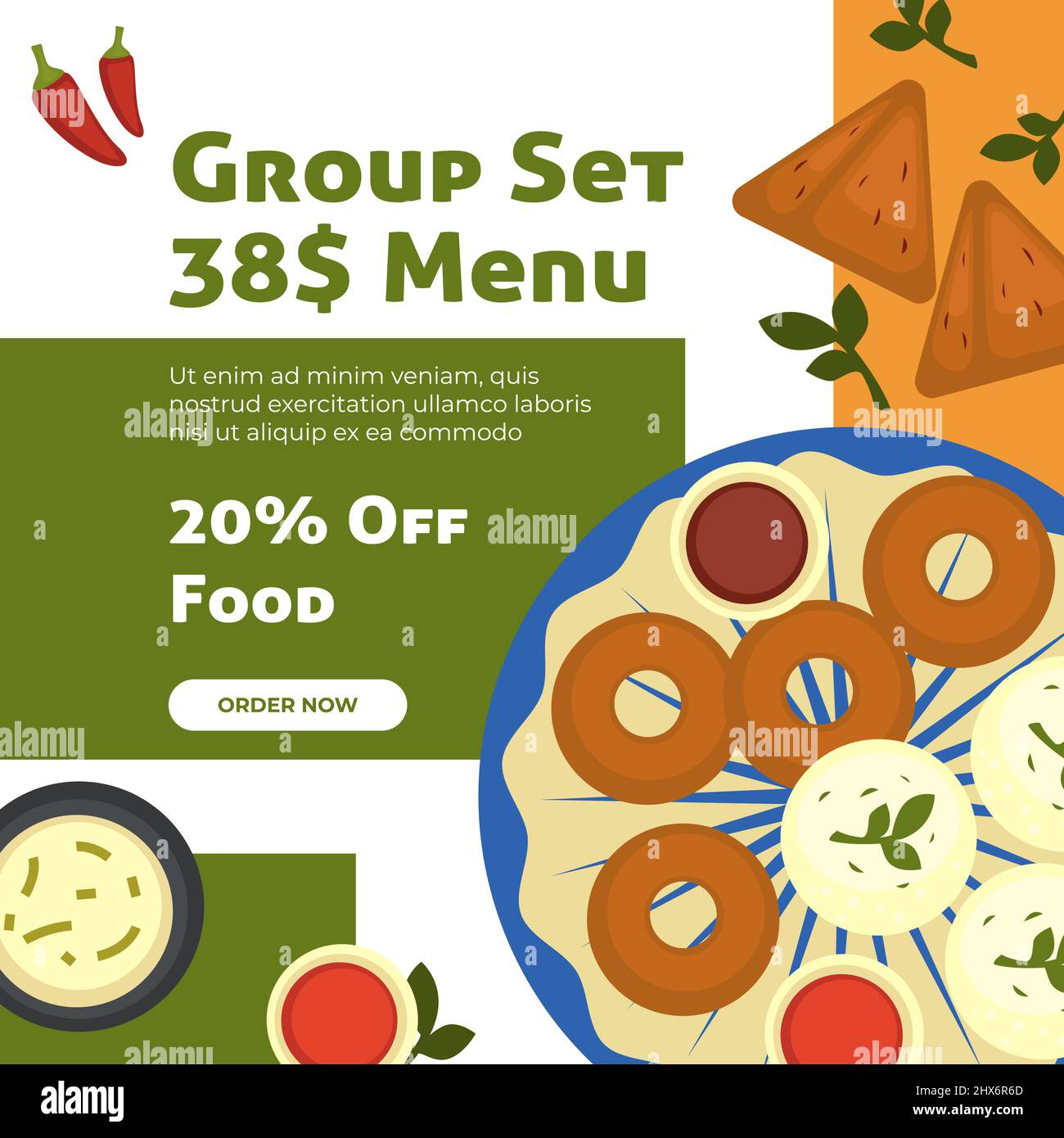 Group menu set discounts on food and dishes vector Stock Vector Image ...