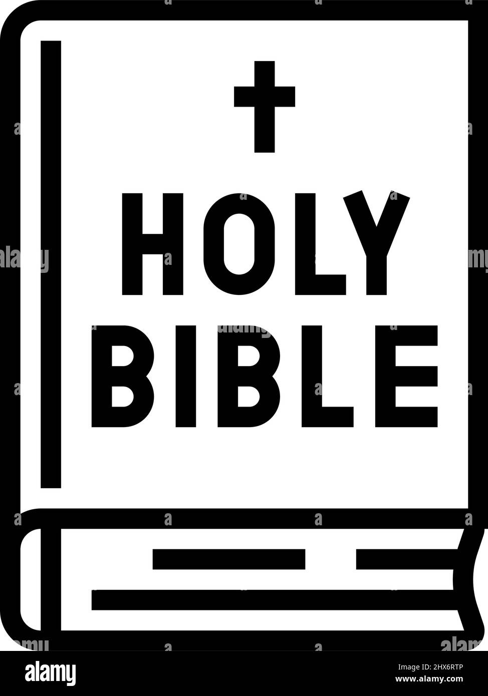 bible book line icon vector illustration Stock Vector Image & Art - Alamy