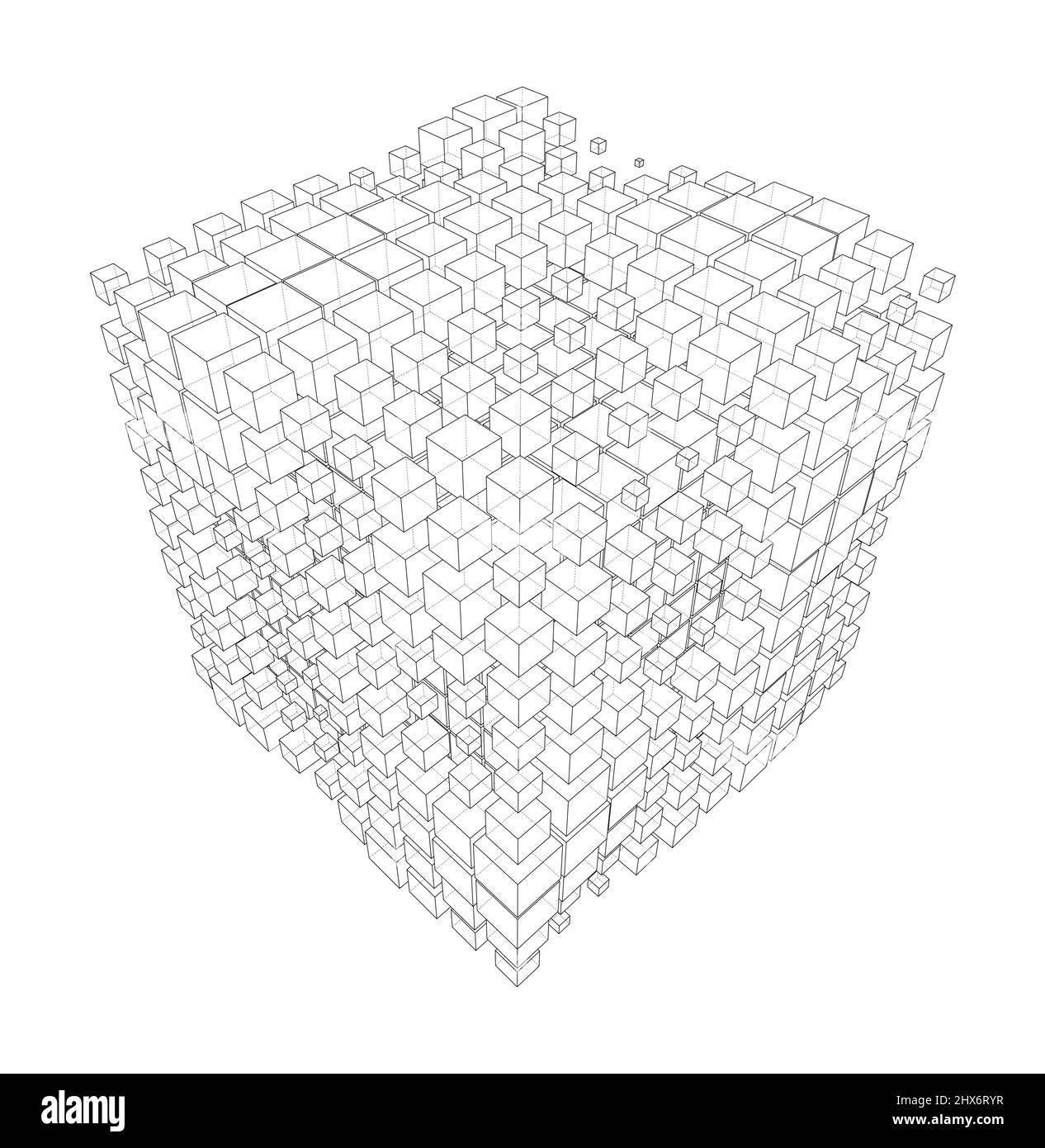 Vector abstract boxes background Stock Vector Image & Art - Alamy