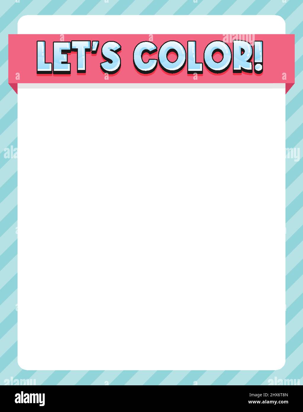 Colour fun border template background illustration Stock Vector Image ...