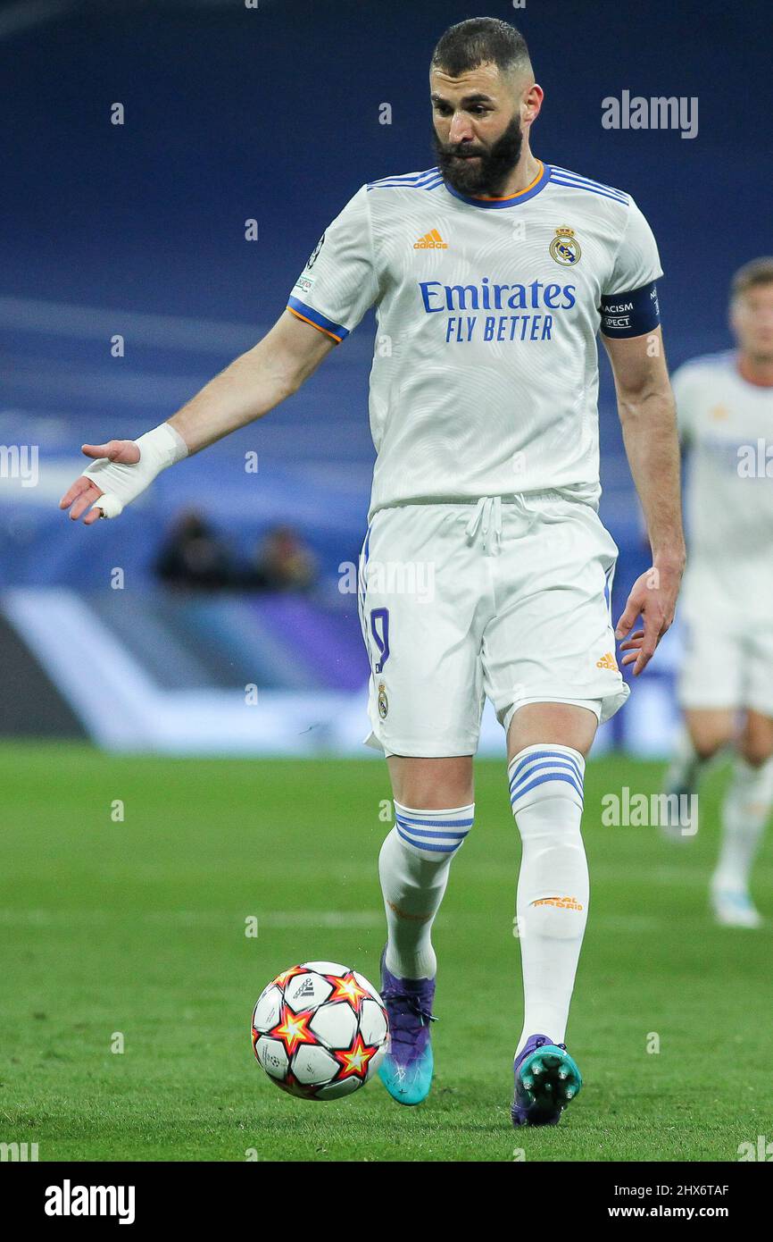 Karim Benzema of Real Madrid during the UEFA Champions League, Round of ...